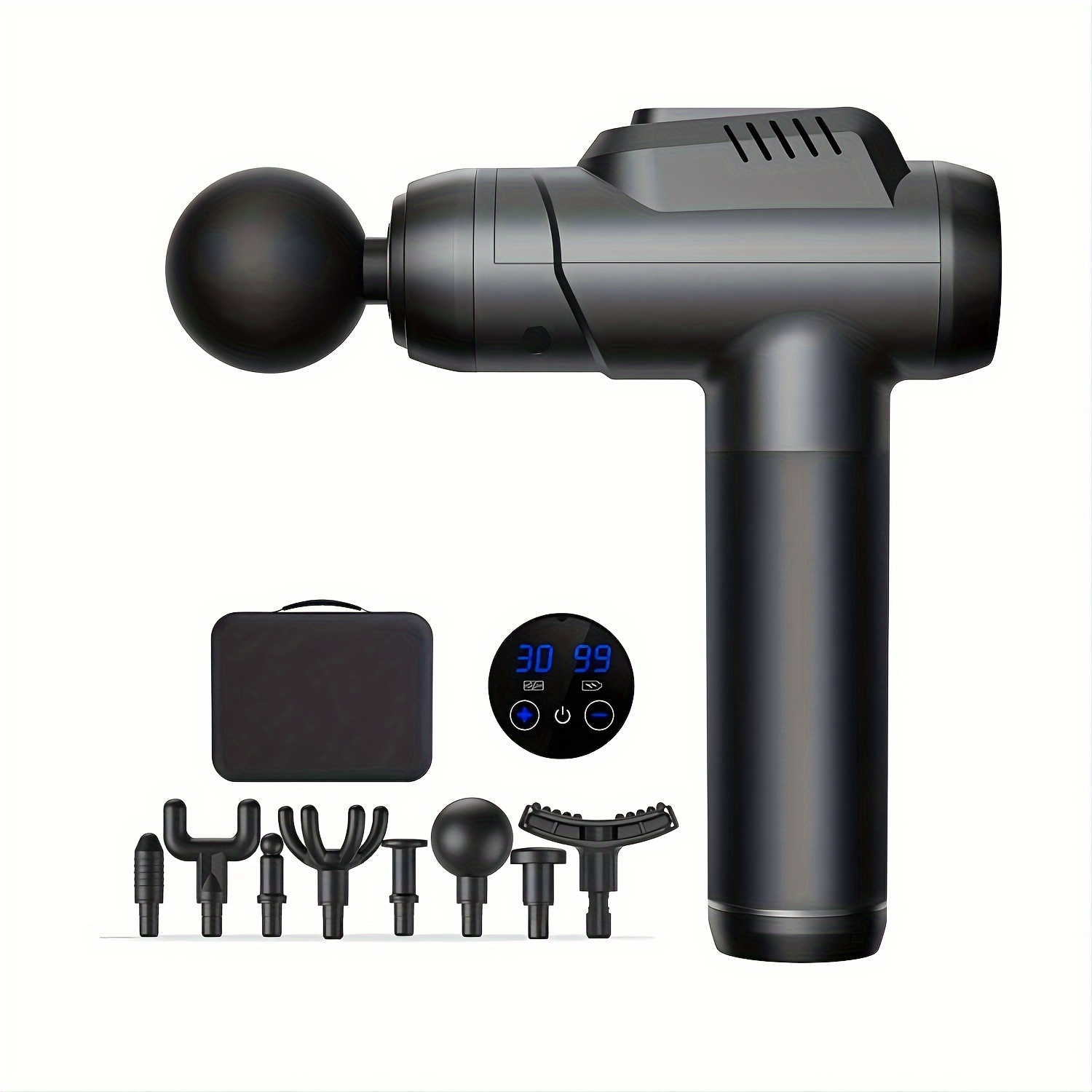 Portable Fascia Gun Massage Gun Rechargeable - Temu