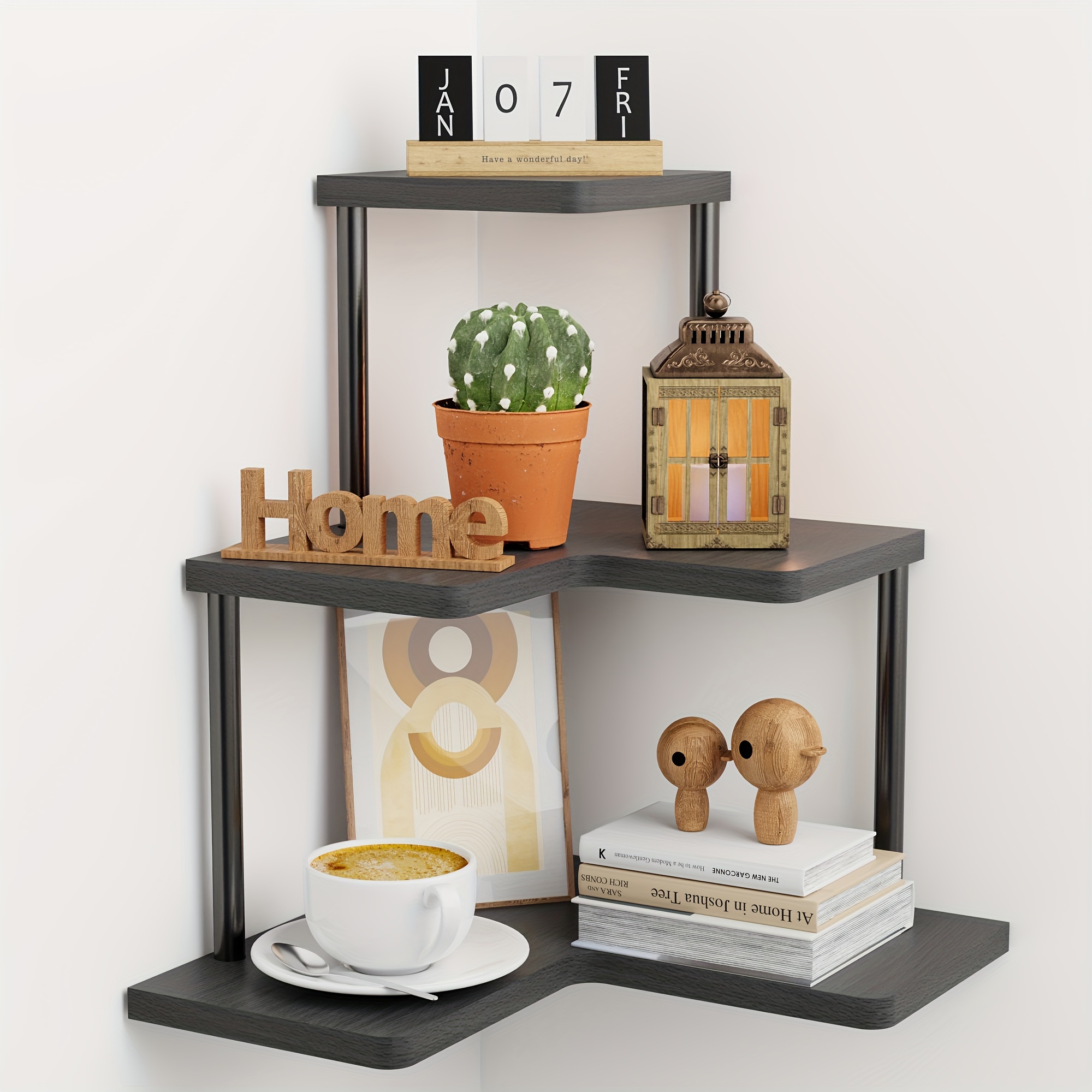 corner wall shelves sold on Temu United States