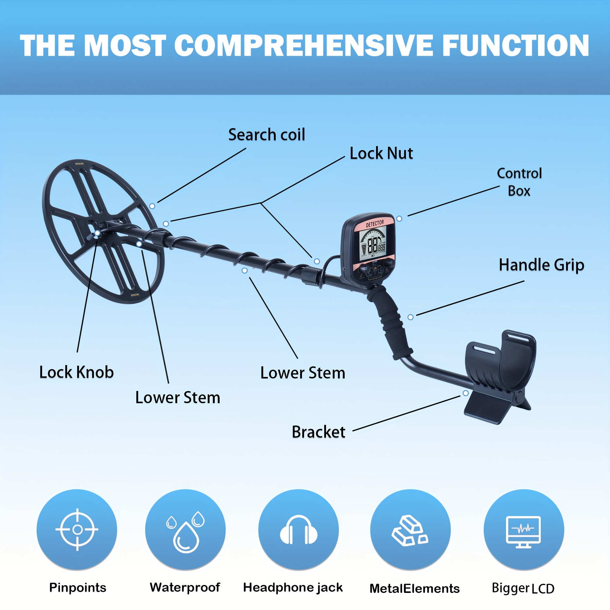 High Precision Professional Underground Metal Detector - Temu