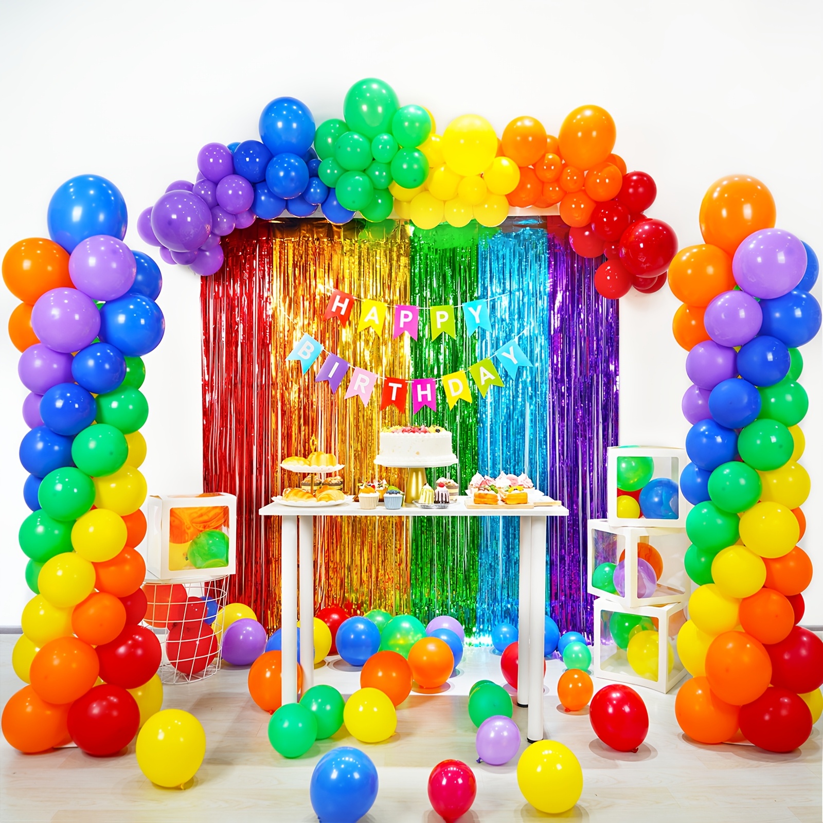 Rainbow Color Party Decorations