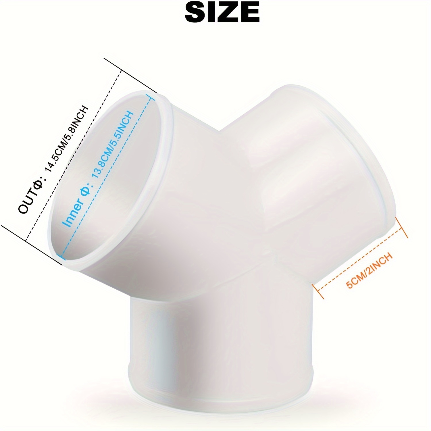 3 way Duct Splitter Exhaust Fan Dryer Y shape Vent Hose - Temu Qatar