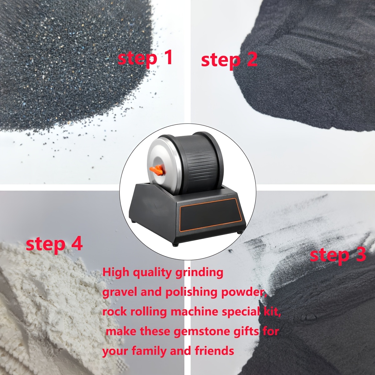 rock tumbler media sold on Temu Australia