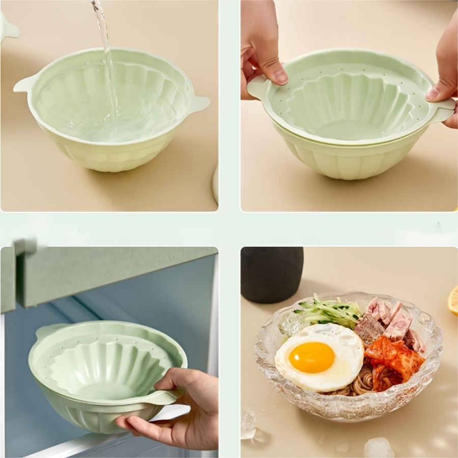 1pc Large Ice Bowl Mold, Reusable Ice Tray, Diy Creative Dessert Maker ...