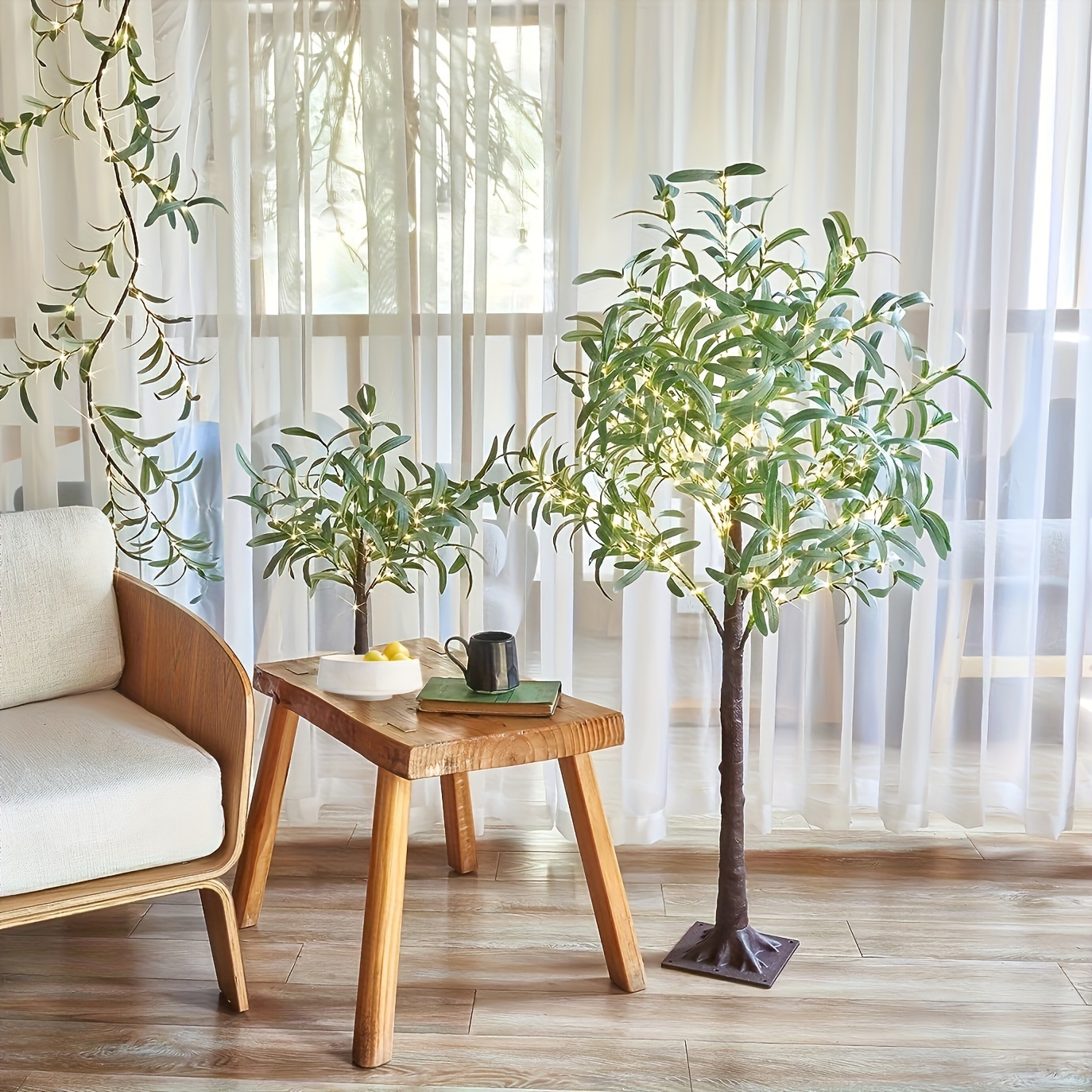 23" Fairy Lights Bonsai Olive Branch Tree - Perfect For Weddings ...