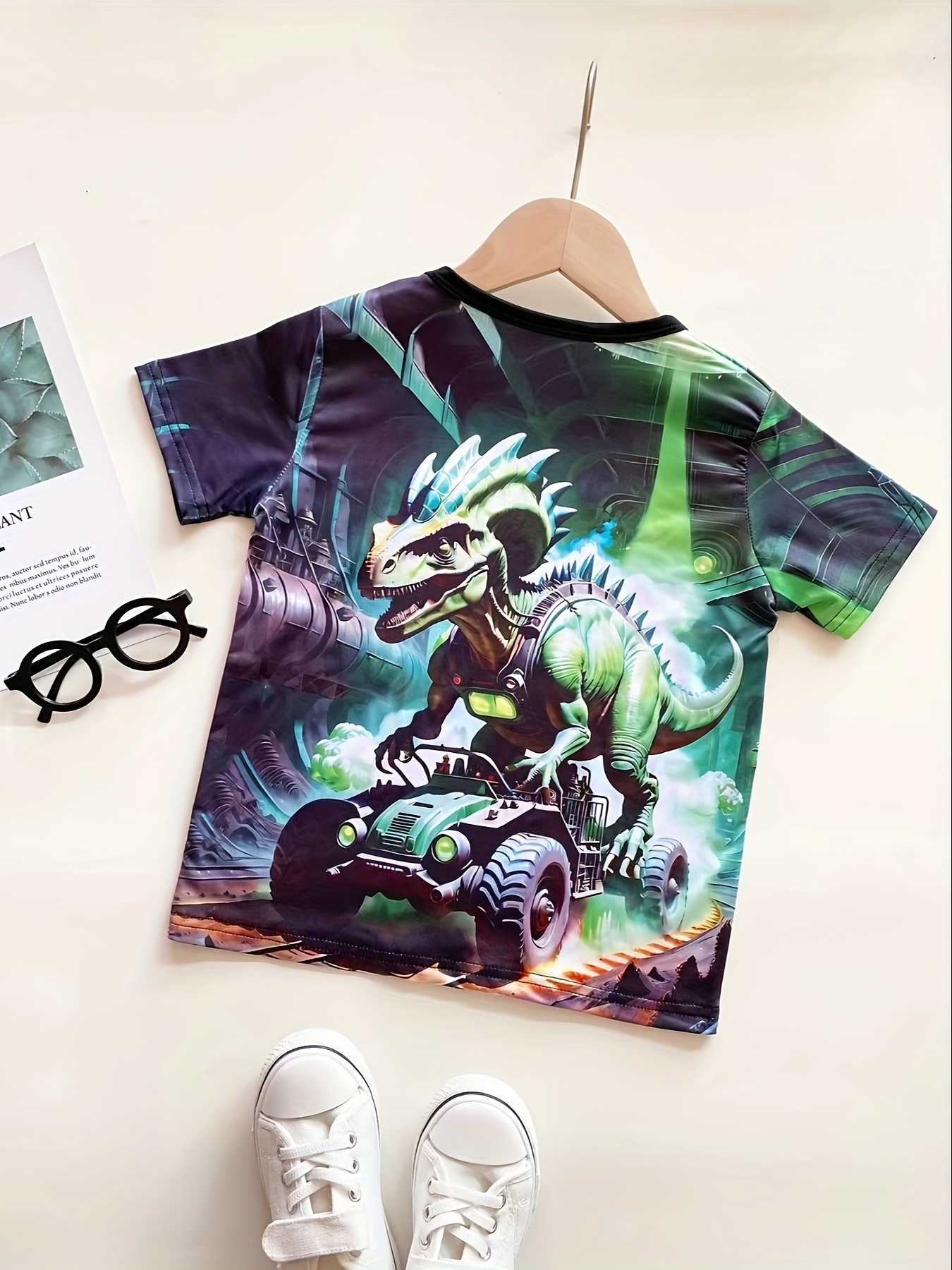 Cool Dinosaur Print T shirts Boys Cool Lightweight Comfy - Temu New Zealand