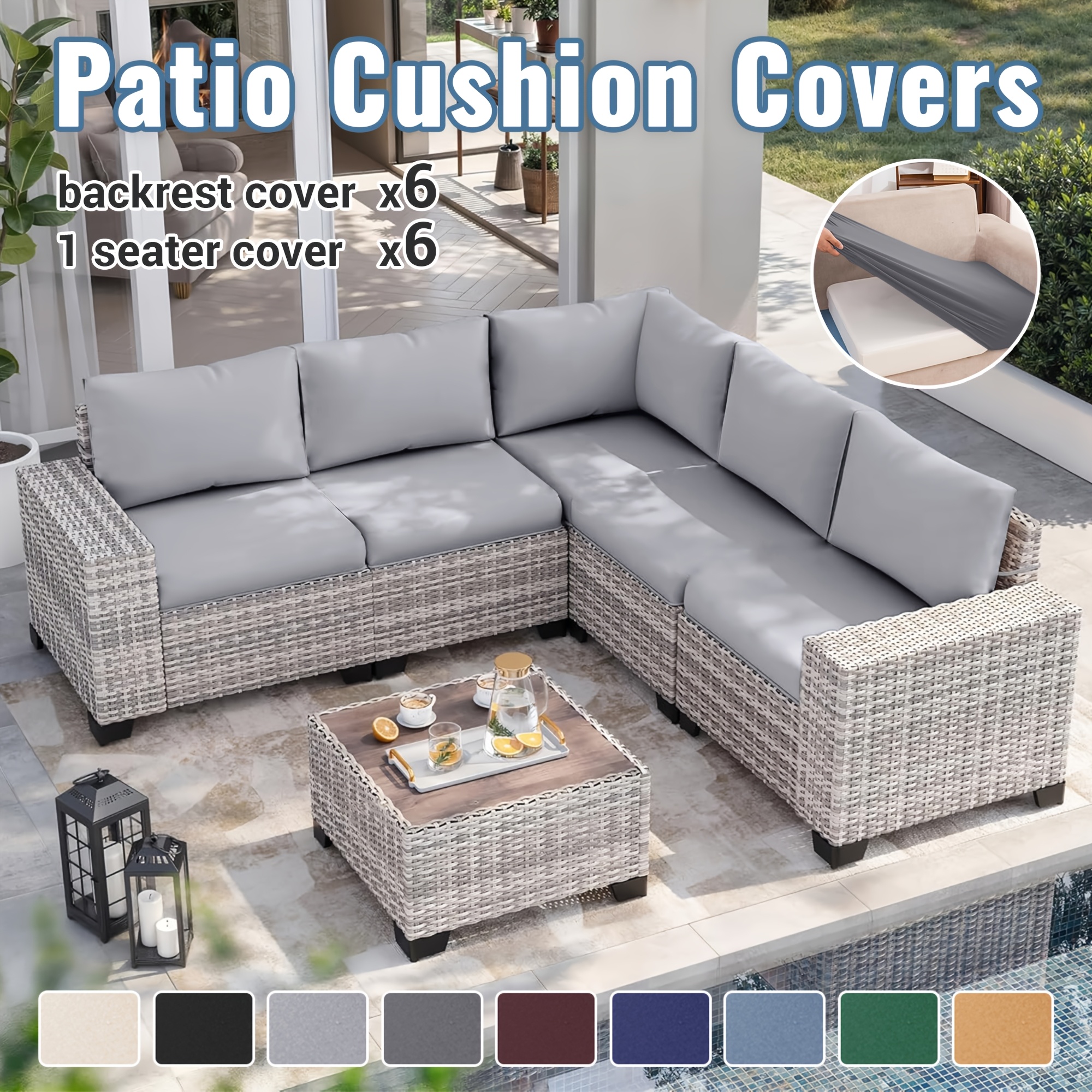 patio cushions sold on Temu Canada