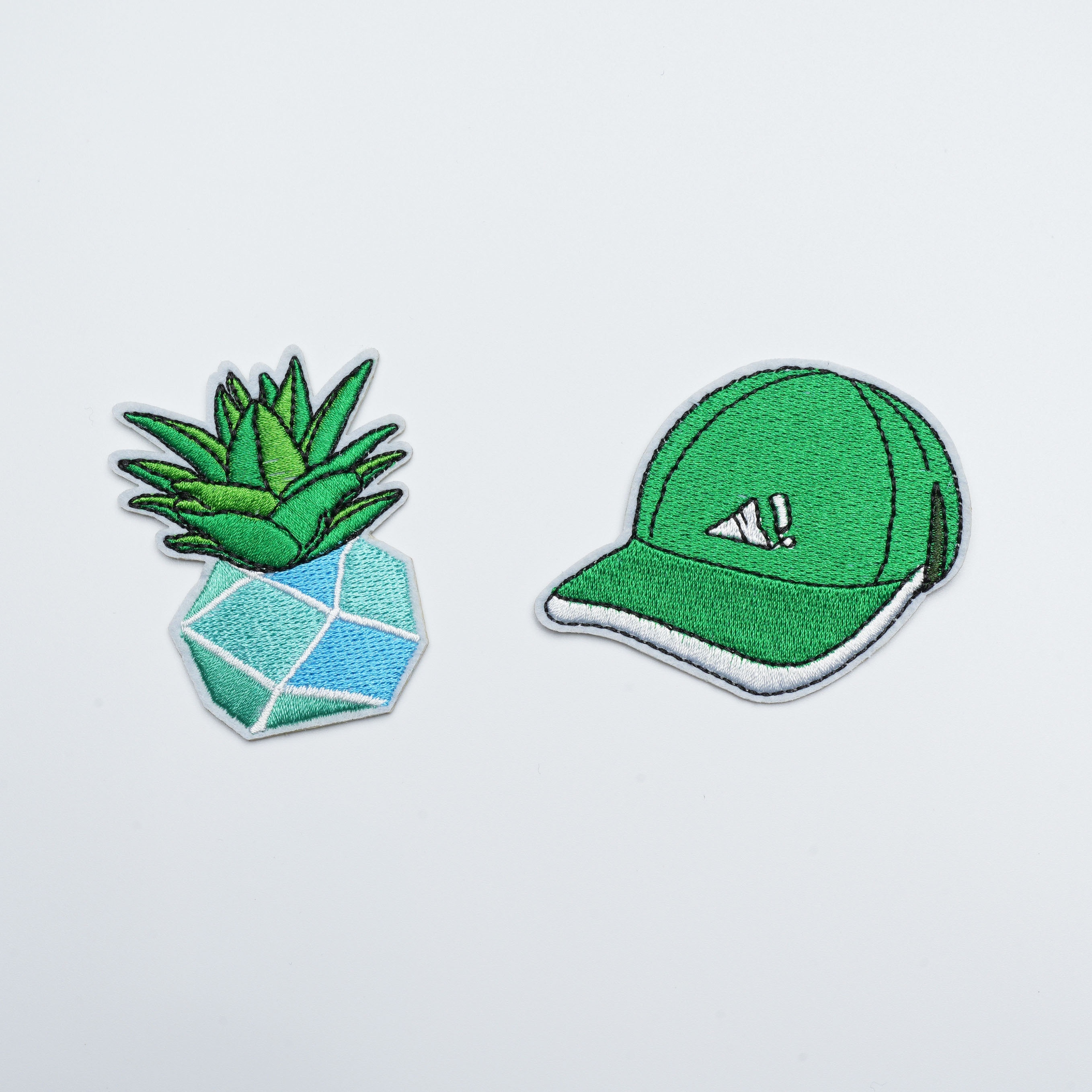 Embroidery Heat Transfer Film Fresh Cute Cartoon Green Hat - Temu Canada