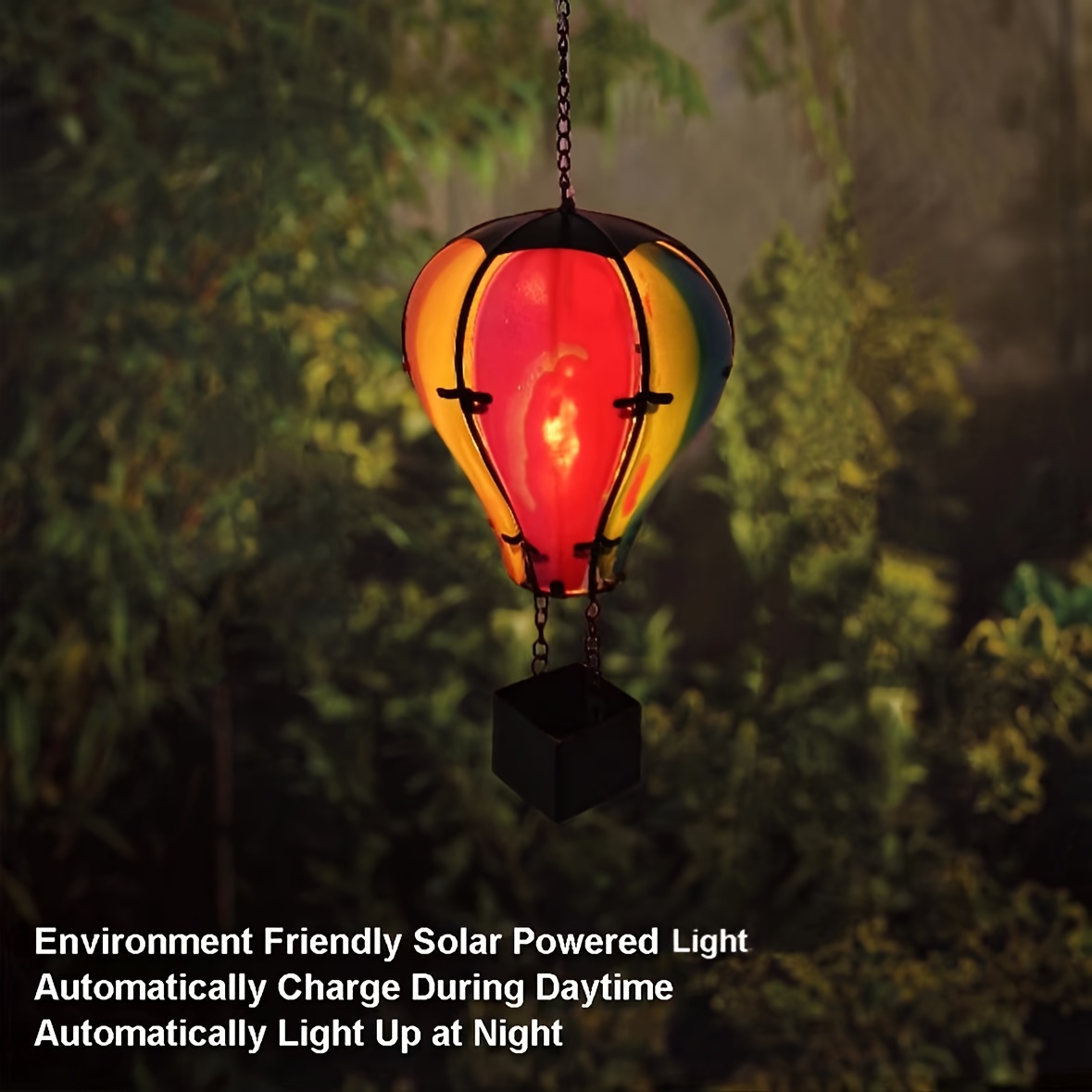 Vintage Style Solar powered Hot Air Balloon Light Led - Temu