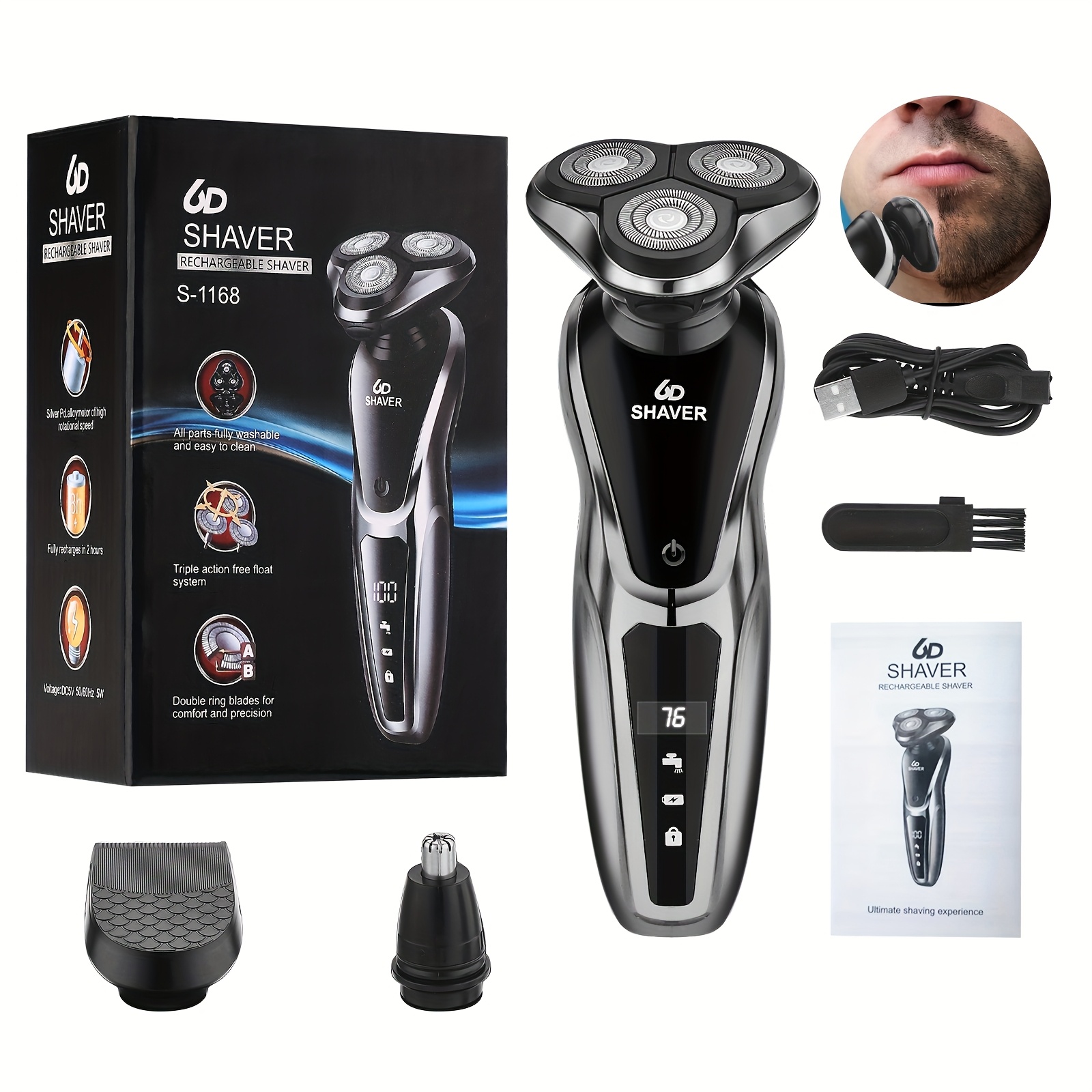 electric shavers sold on Temu United States