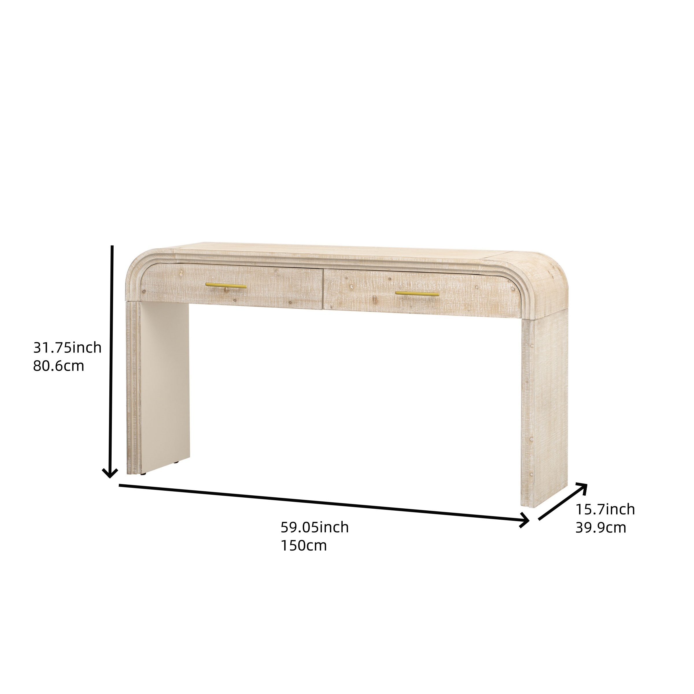 Unique Retro Silhouette Console Table Open Style Two Top - Temu