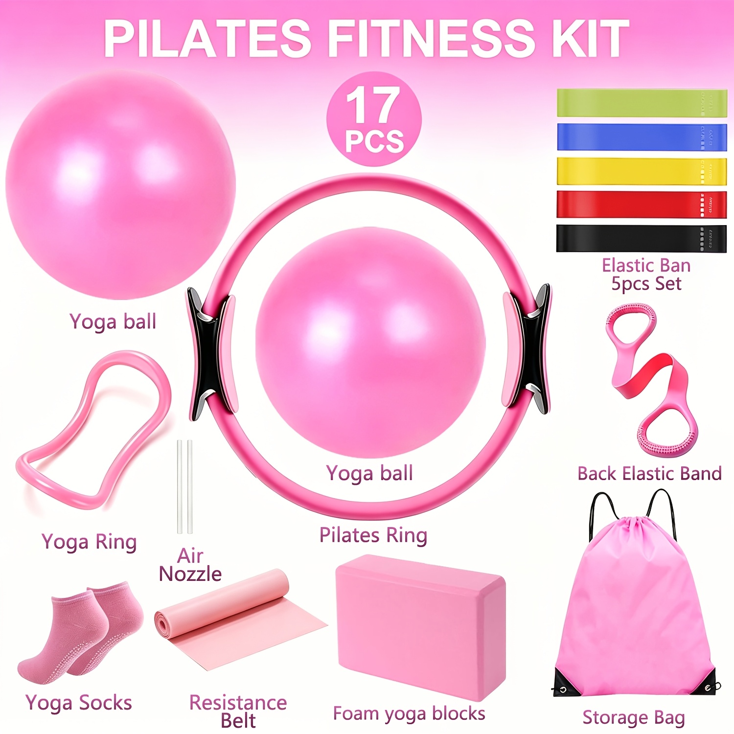 pilates equipment sold on Temu United States