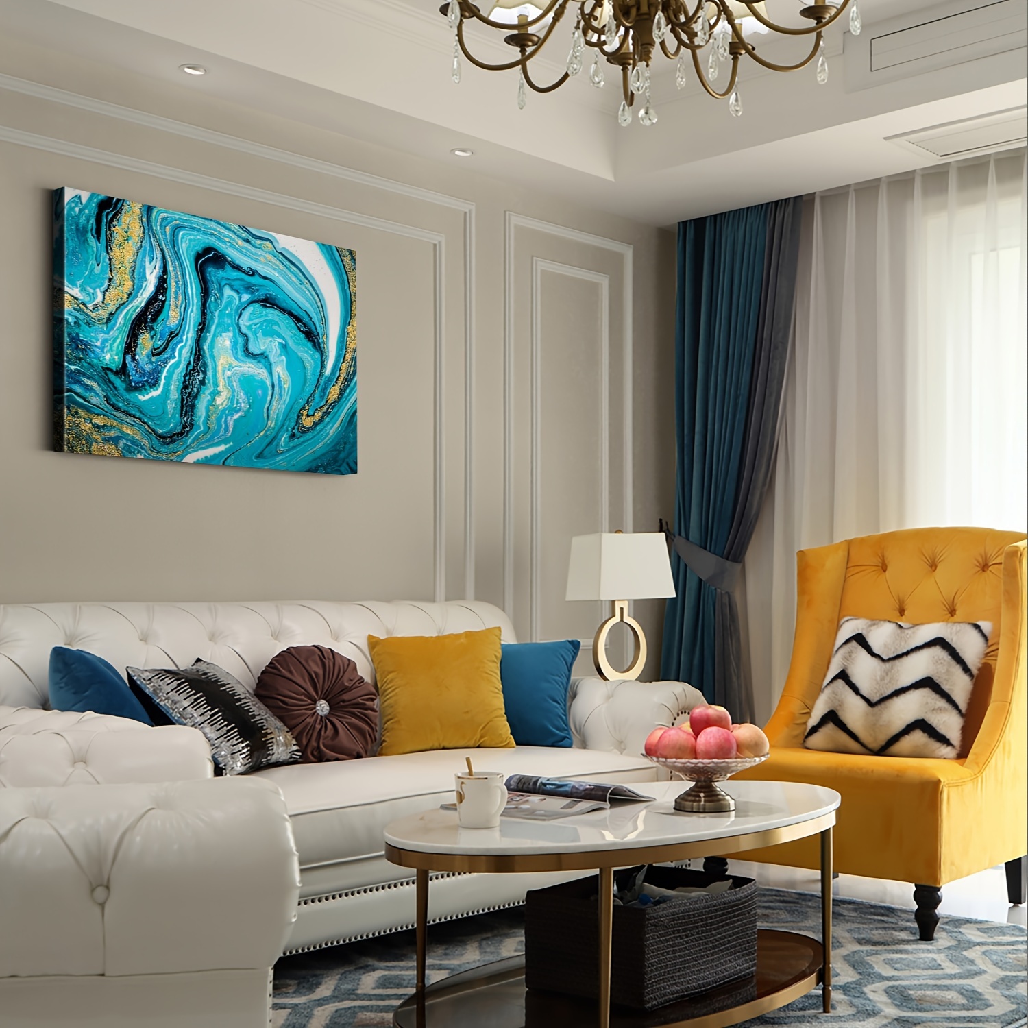 Decorative Mural Oil Painting Modern Creative Hanging - Temu