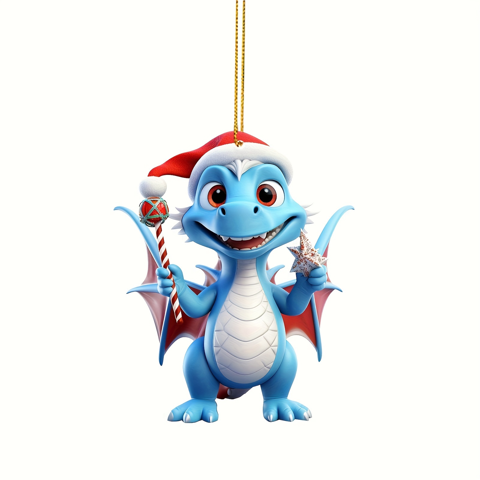 Acrylic Pendant 2d Blue Dragon Car Interior Rearview Mirror - Temu Ireland