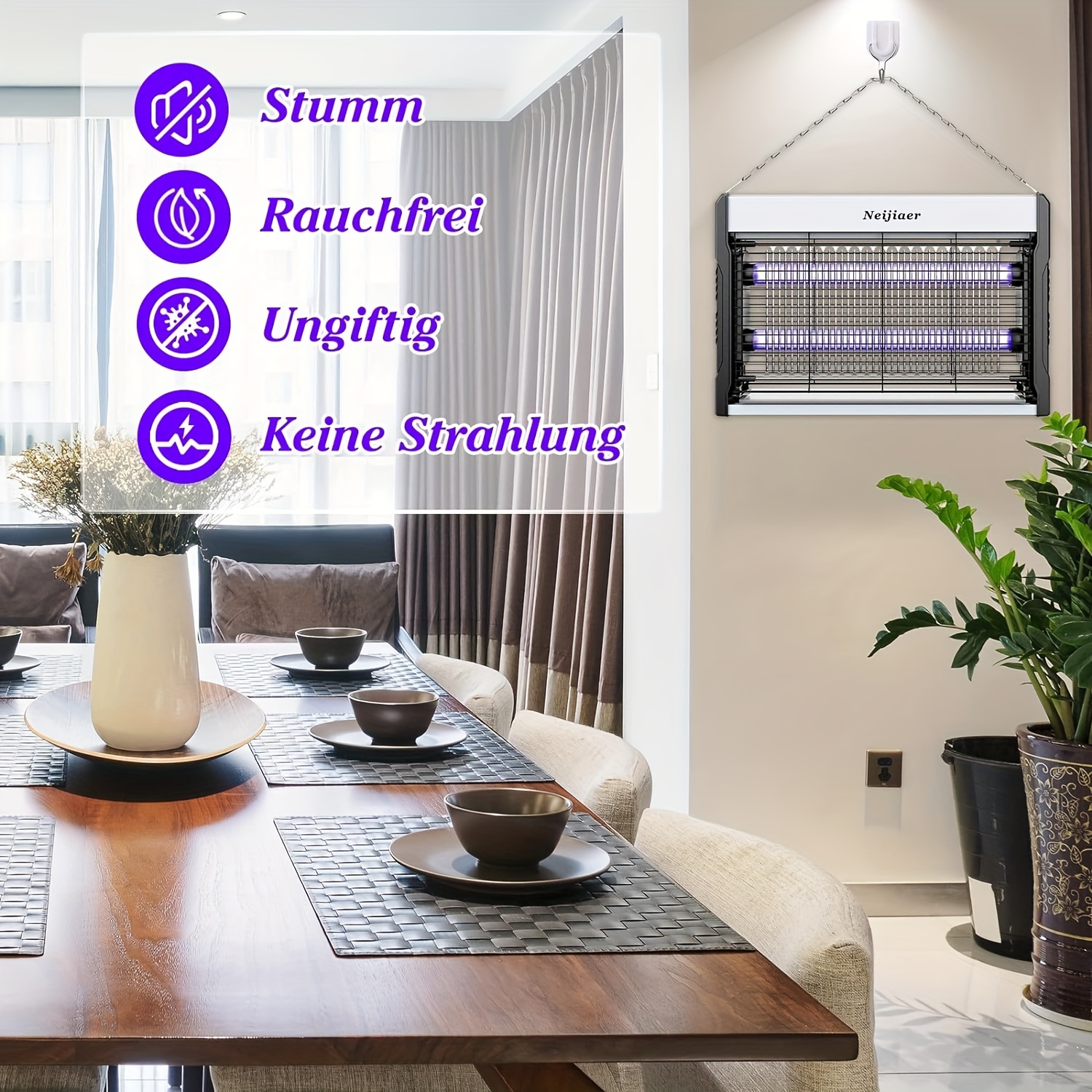 Electric Insect Killer 3200 V Usb Wall Mounted Mosquito Lamp - Temu ...