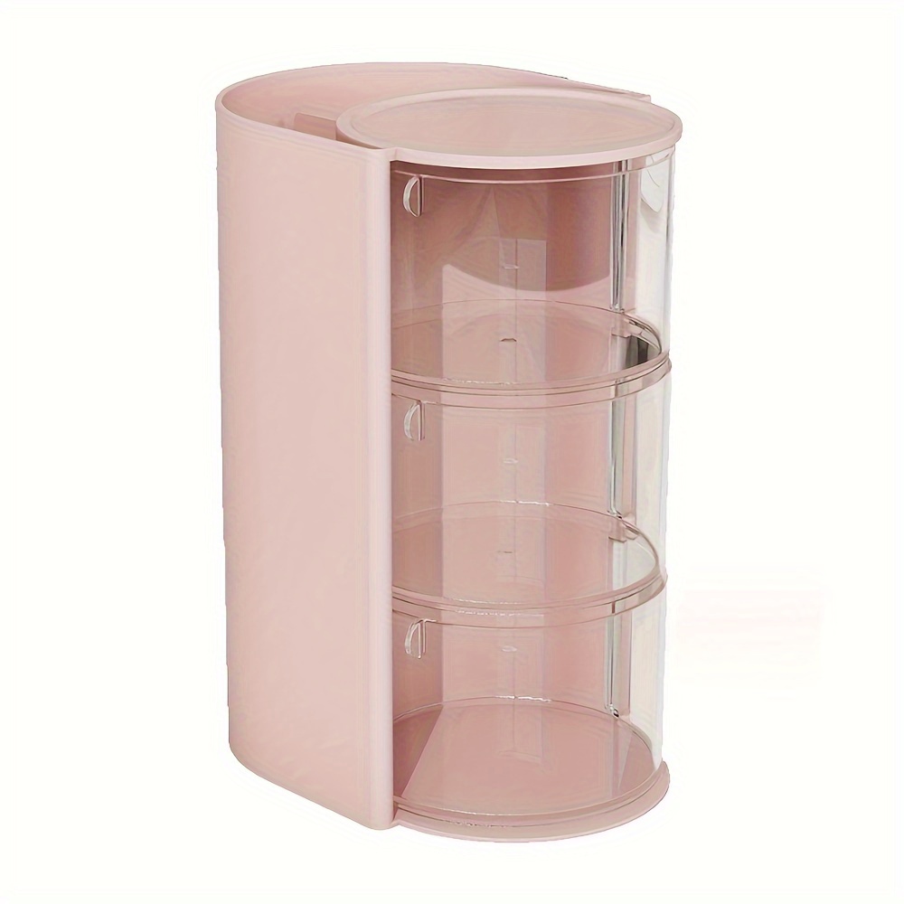 1pc Rotating Makeup Organizer Clear Makeup Holder Lid - Temu United Kingdom