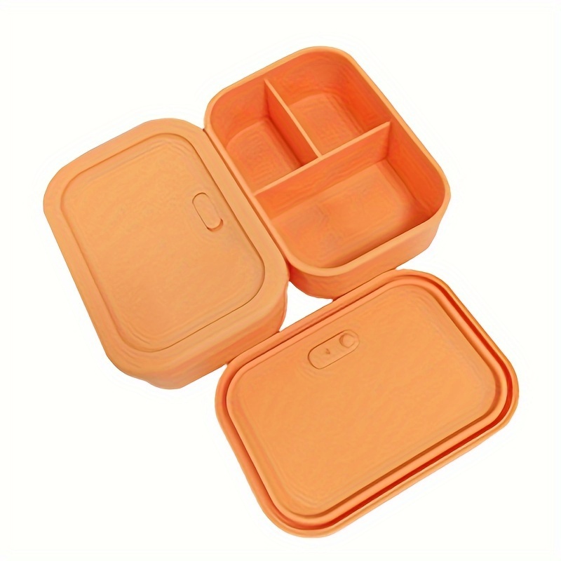 Silicone Lunch Box Lid 3 Compartment Bento Box Suitable - Temu United ...