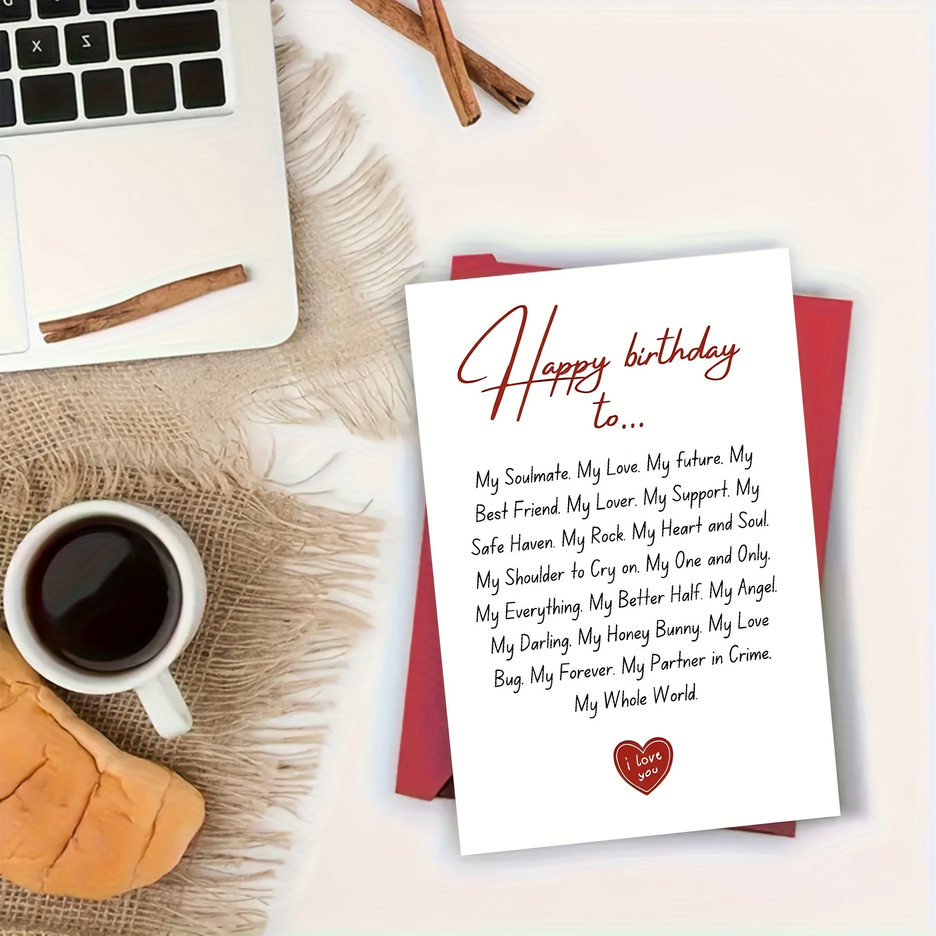 Романтична рожденденска картичка за половинката Скъпа - Temu Bulgaria