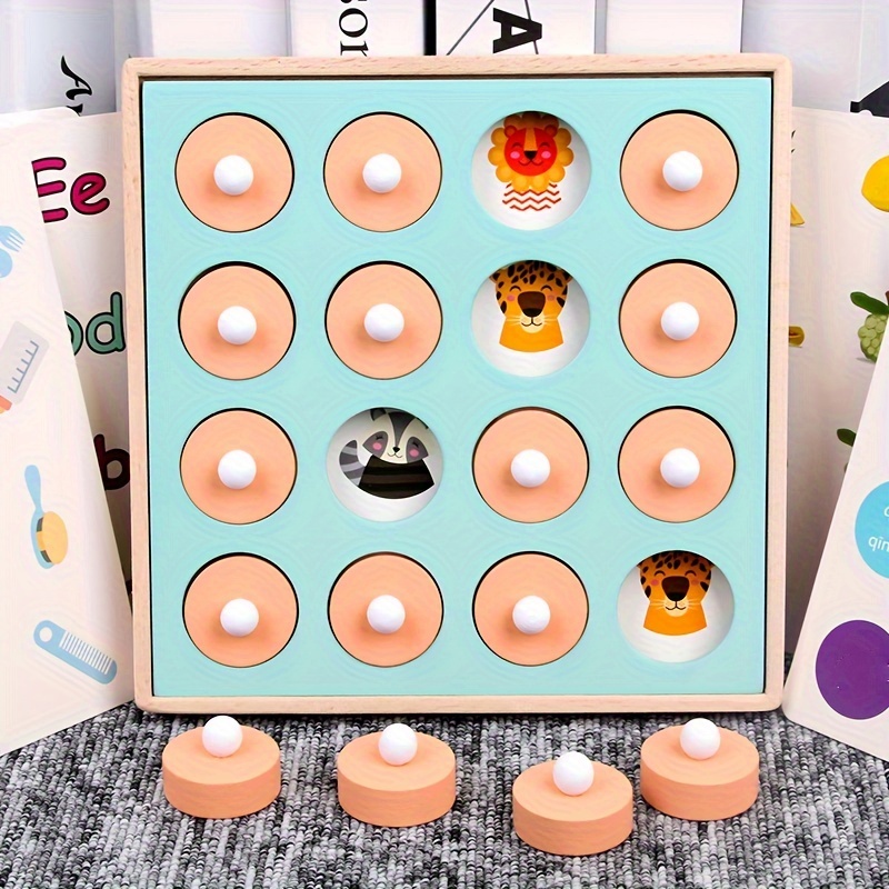 Wooden Boxed Memory Chess Children's Logic Thinking Training - Temu ...