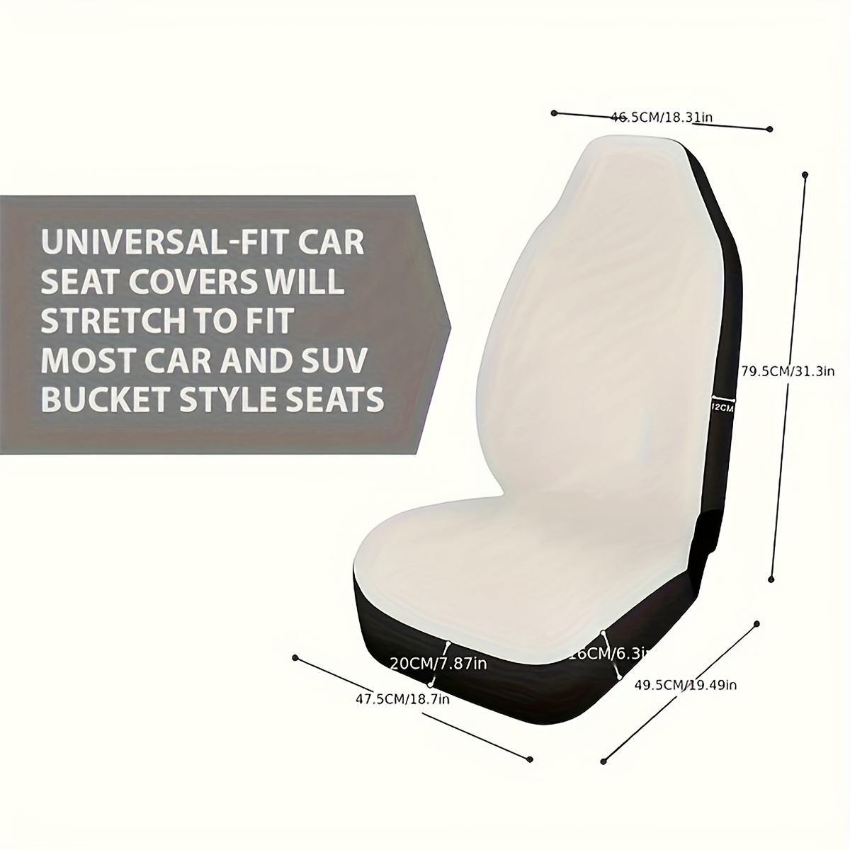 Print Car Seat Covers Set Fit Front Seats Perfect - Temu