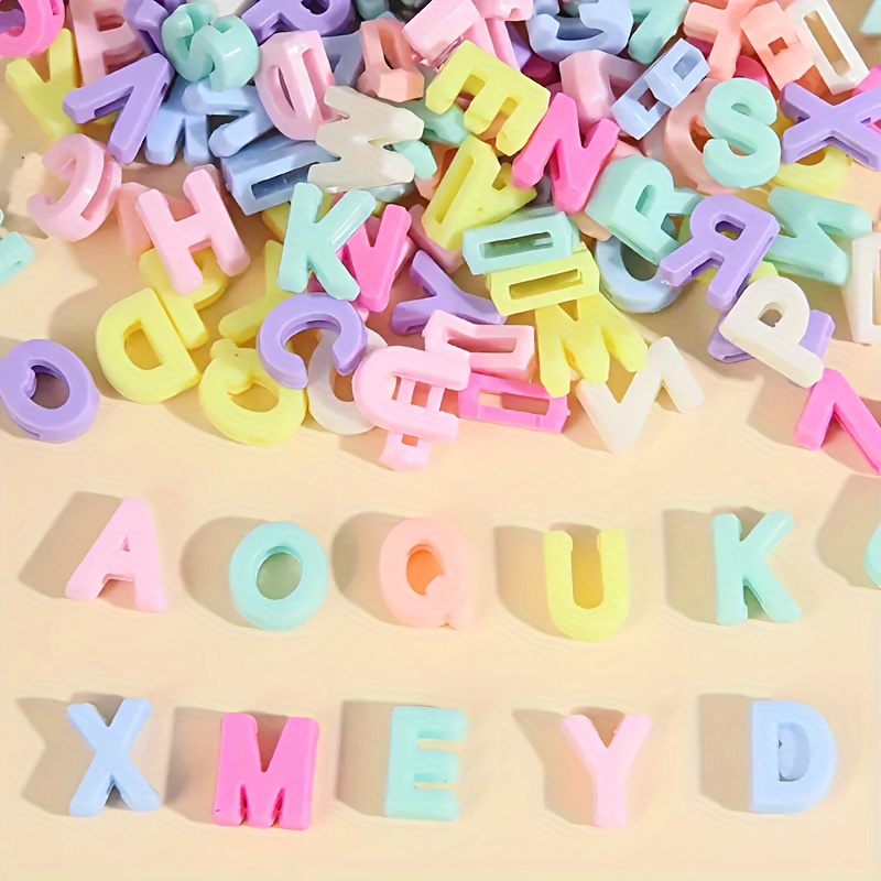 big letter beads sold on Temu United States