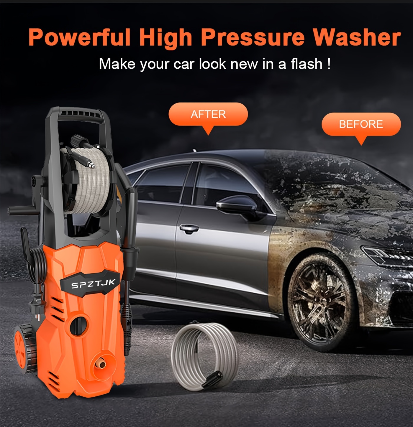2024 High Pressure Washer Gun electric Pressure Washer Extra - Temu