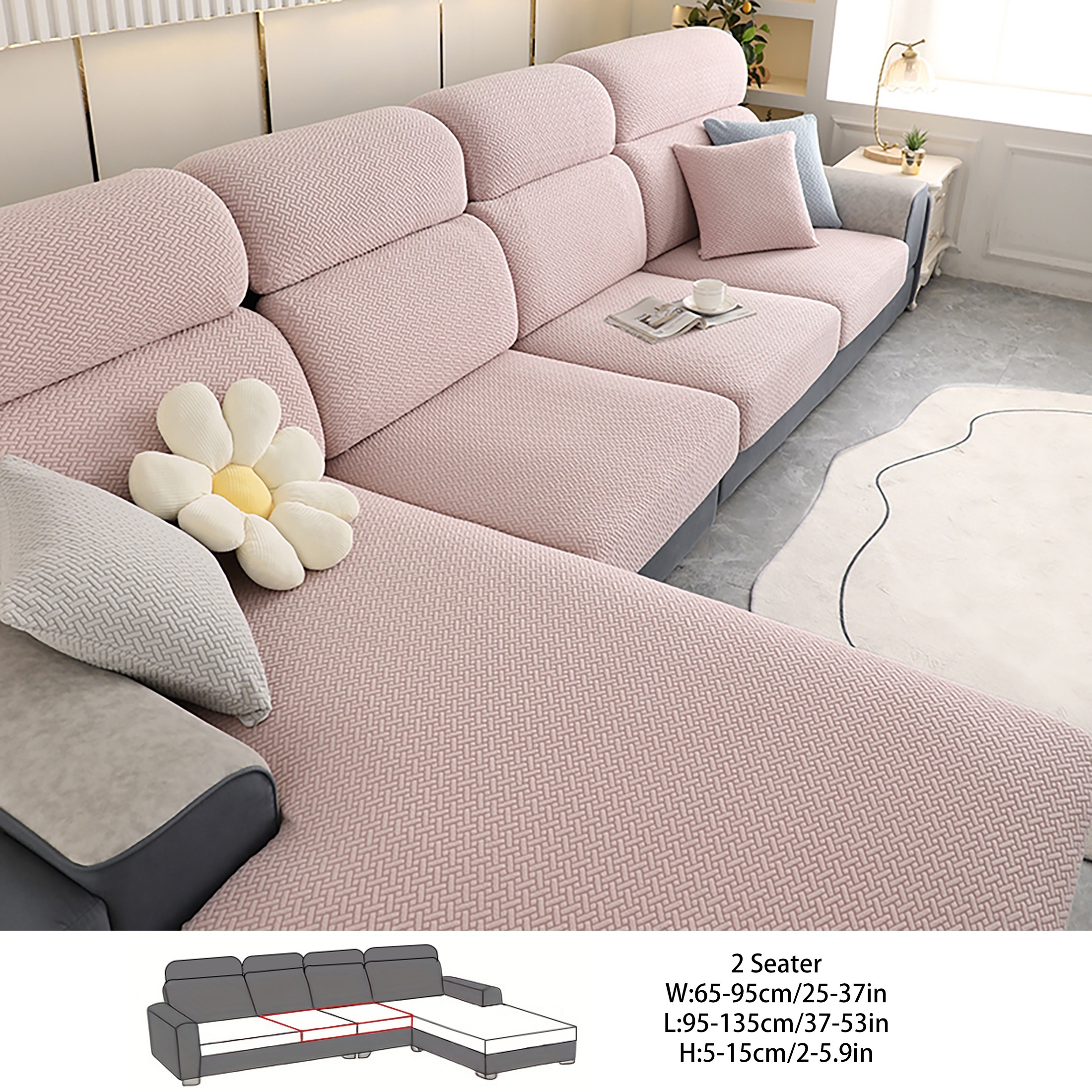 1pc Polar Fleece Sofa Slipcover Non Slip Sofa Cover - Temu Australia