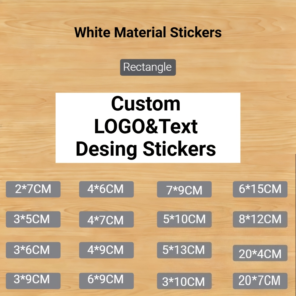custom stickers for business sold on Temu United States