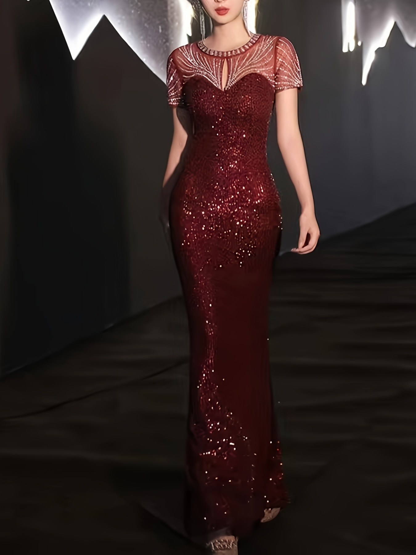 evening gowns sold on Temu Canada