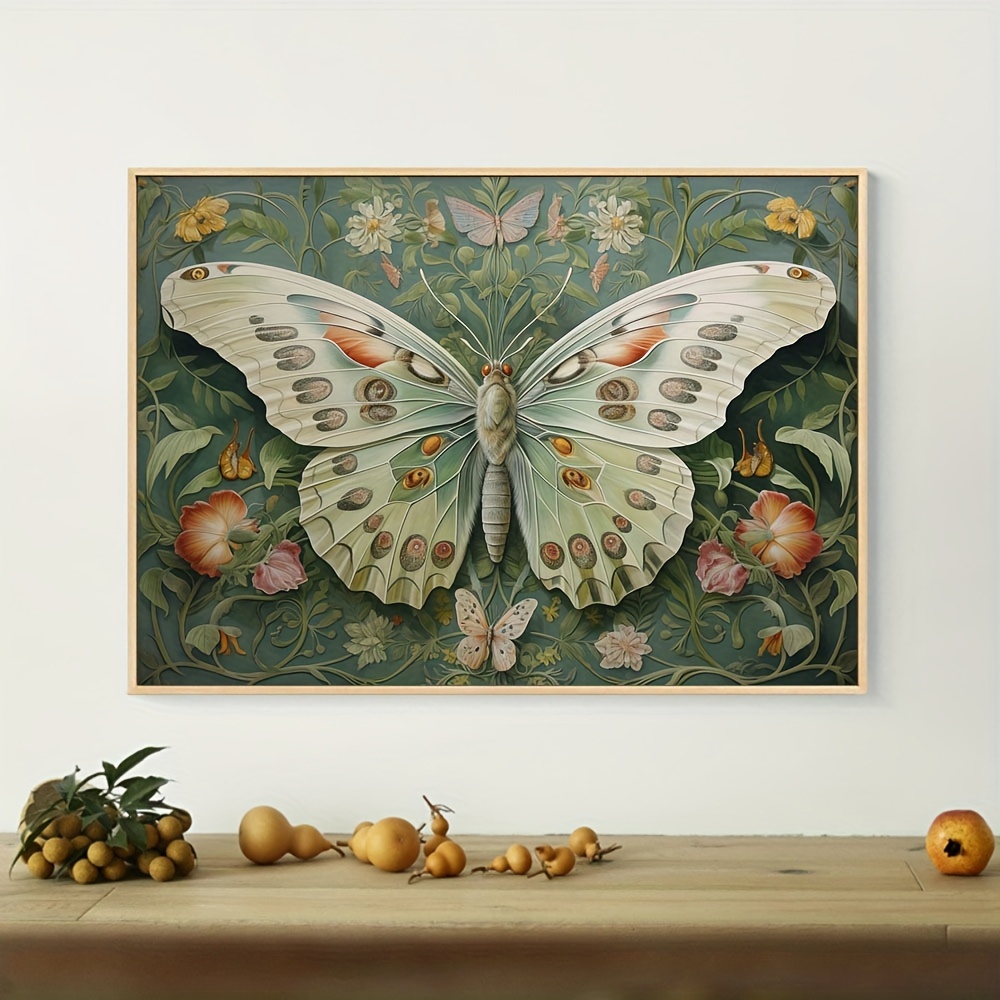 Inspired Butterfly Art Print Poster Rustic Farmhouse - Temu