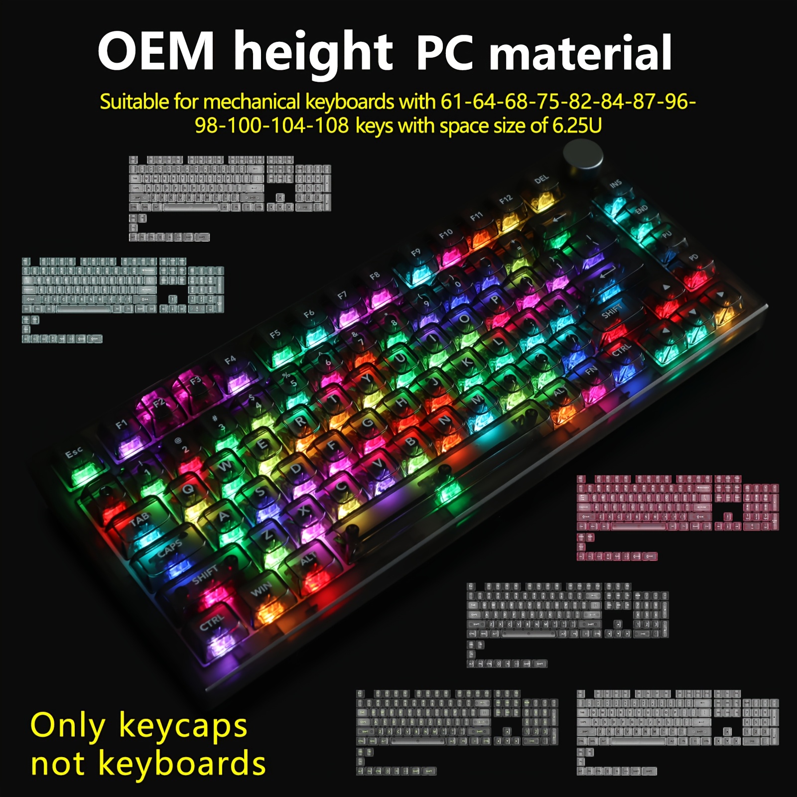 keycaps sold on Temu United States