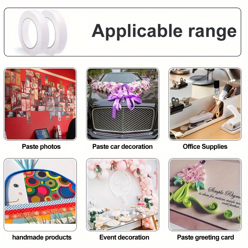 white hand tear strong double sided tape office strong - Temu Canada