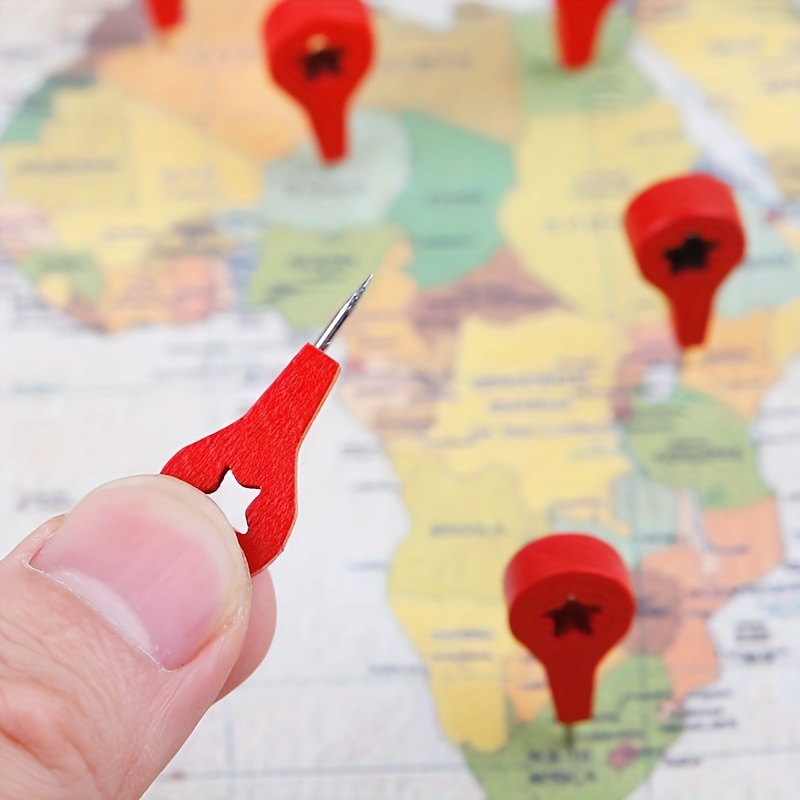 Plastic Map Tacks Push Pins Cork Board Bulletin - Temu