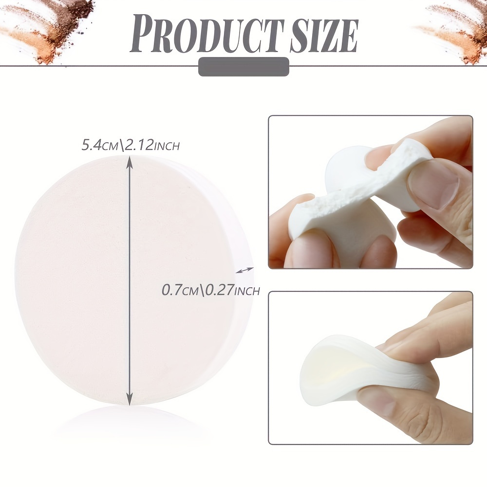 white makeup sponge cosmetic puff round pad compact facial - Temu Australia