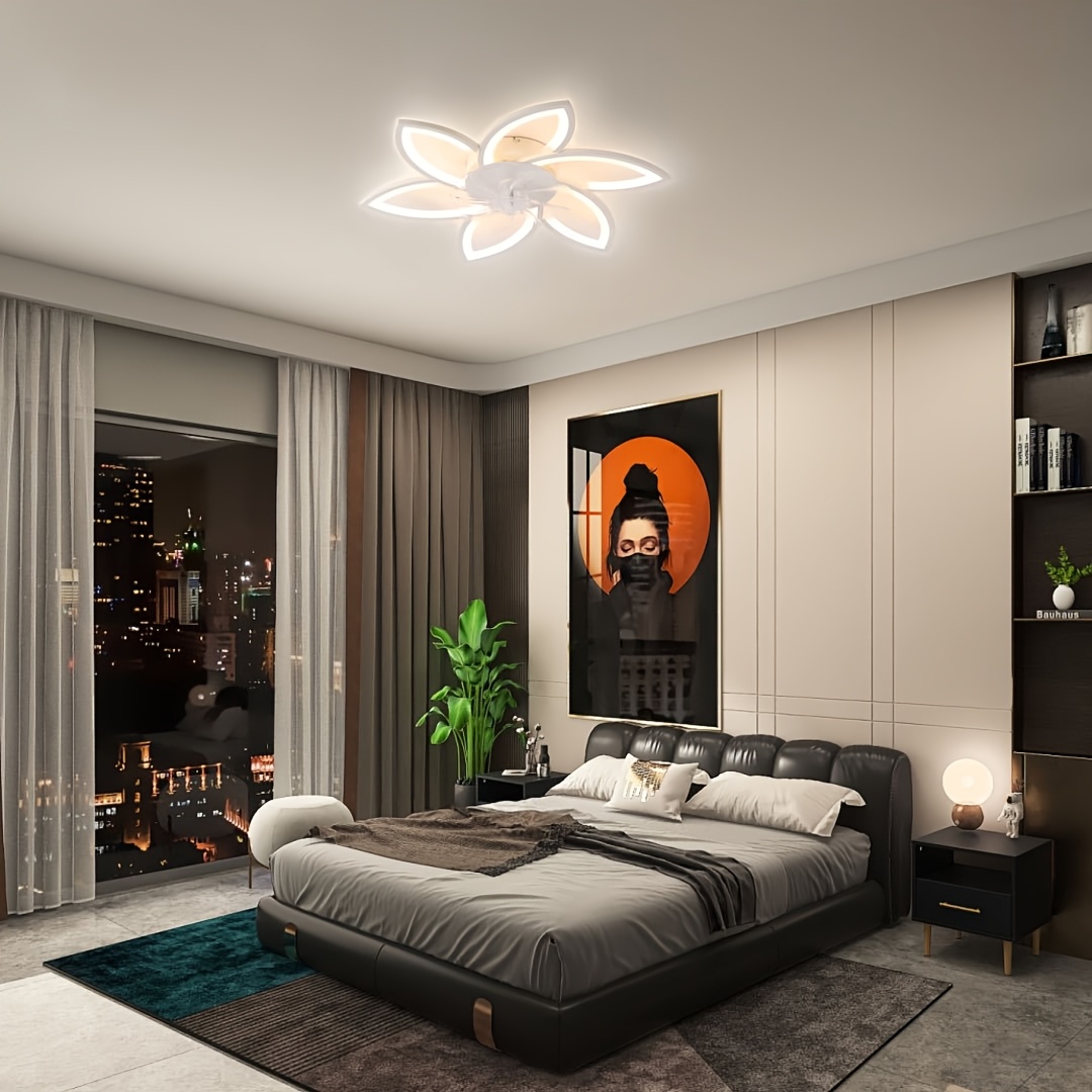 flower ceiling fan light sold on Temu United States