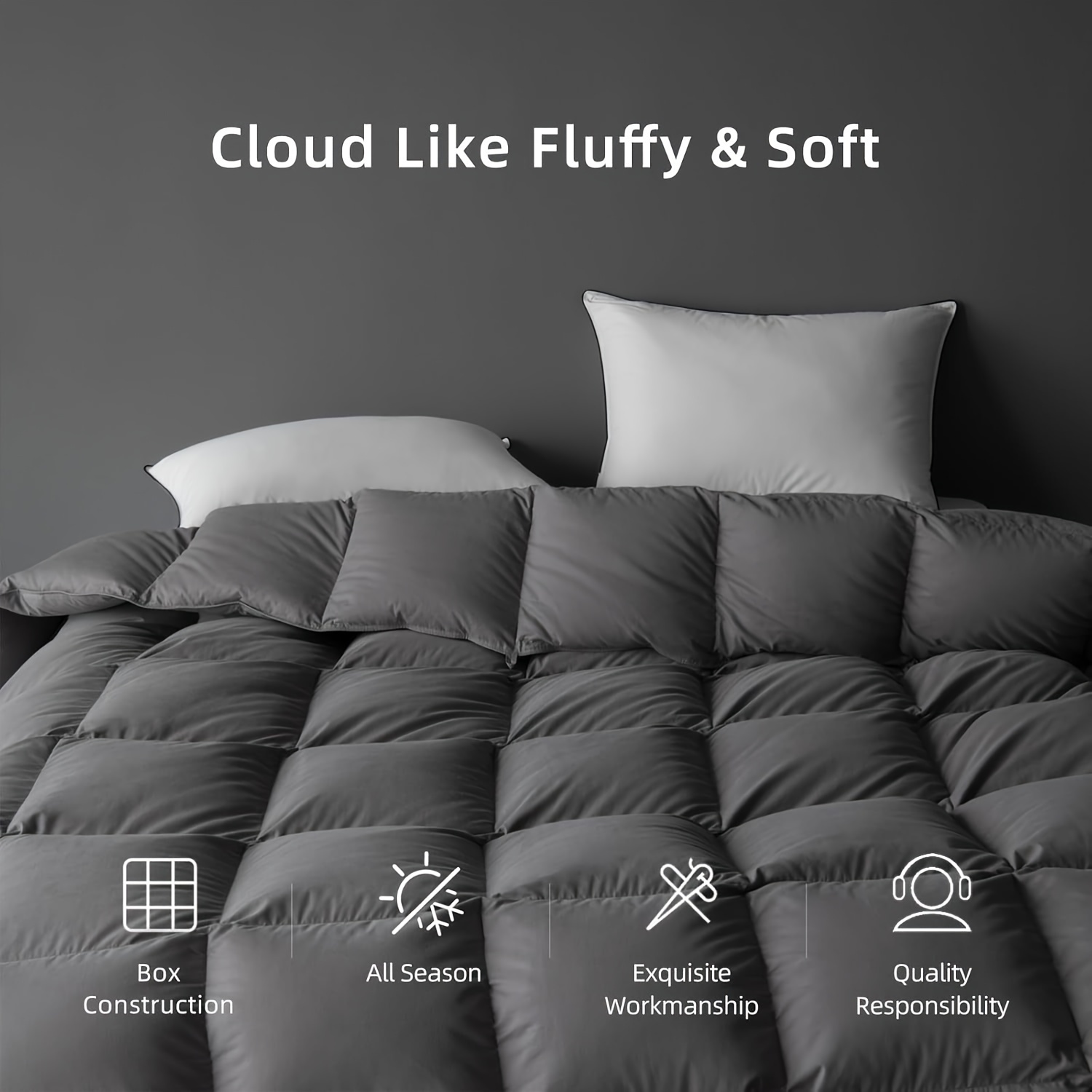 Feather Comforter King Queen Twin Size Duvet Insert - Temu