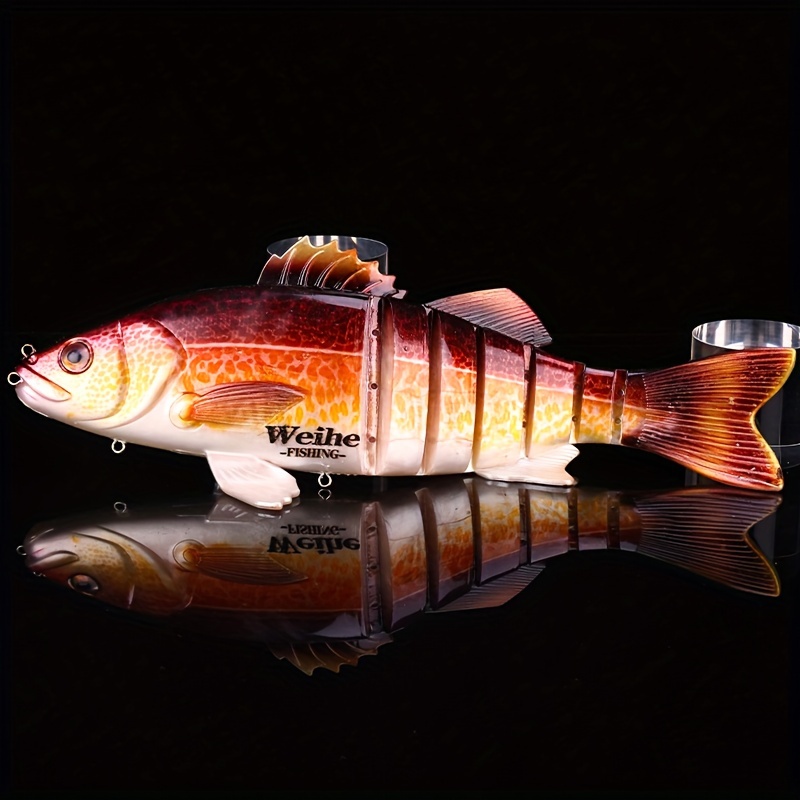 Fishing 3d Printed Multi joint Large Fish Lure Lead - Temu Canada