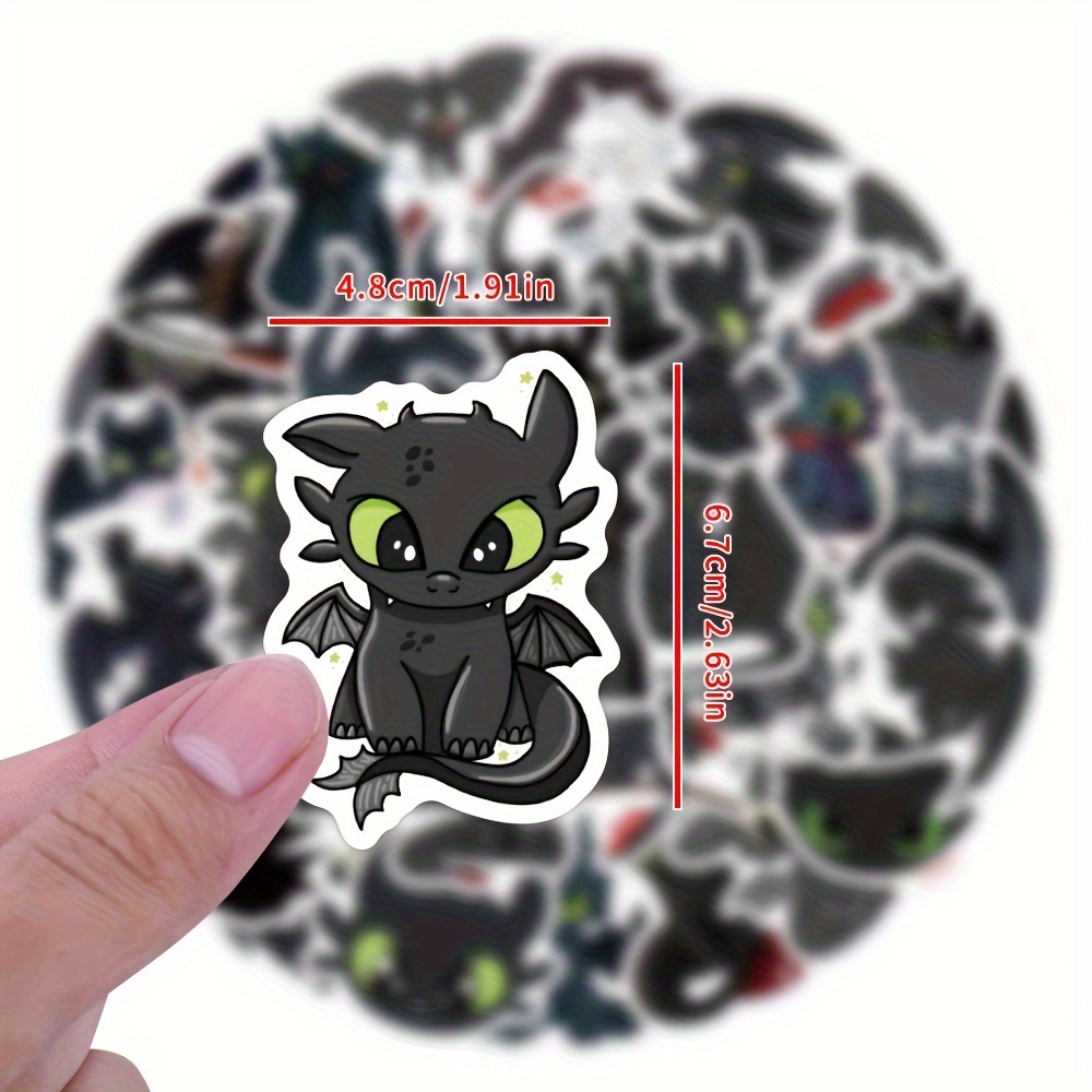 toothless dragon stickers cute cartoon vinyl decals laptop Temu United Kingdom