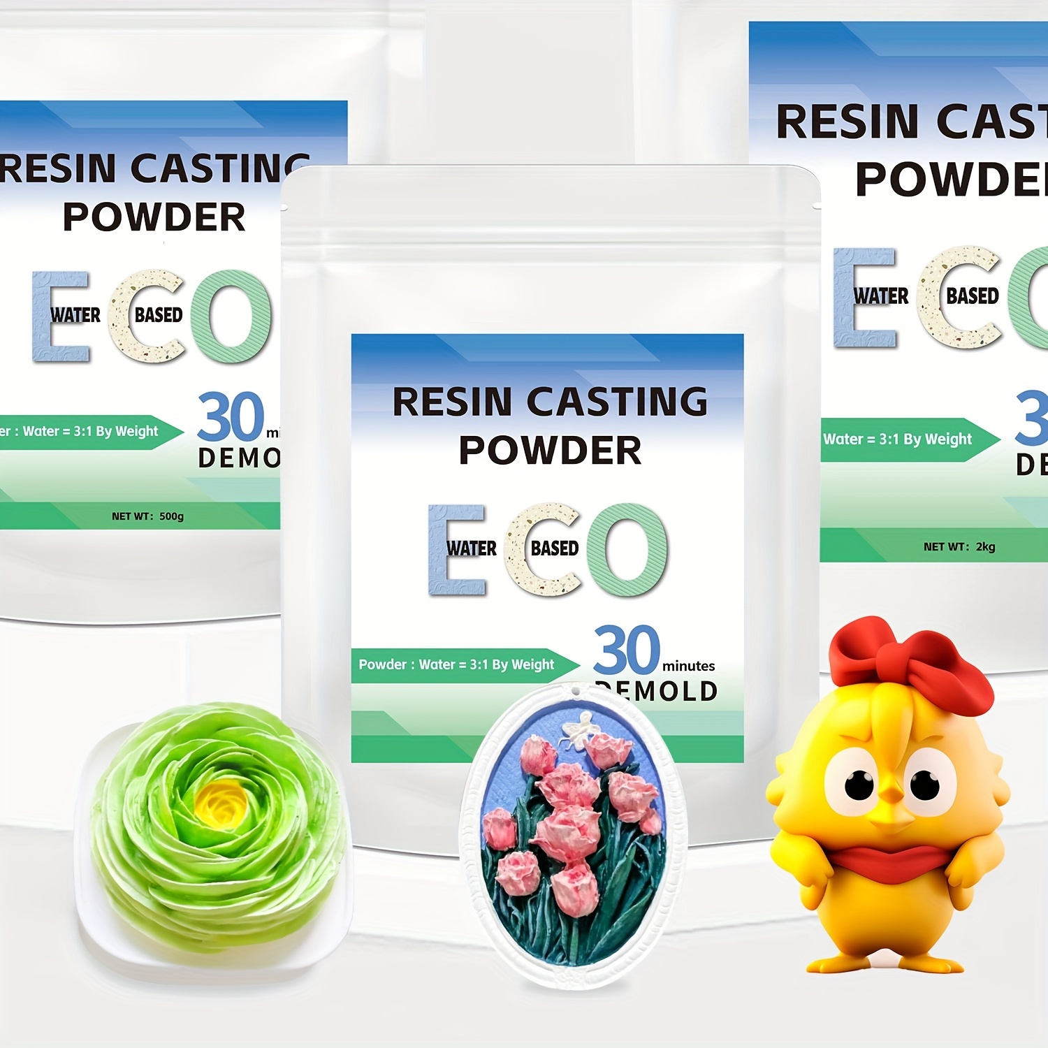 Plaster Powder 3 Bags Demold High strength Gypsum - Temu