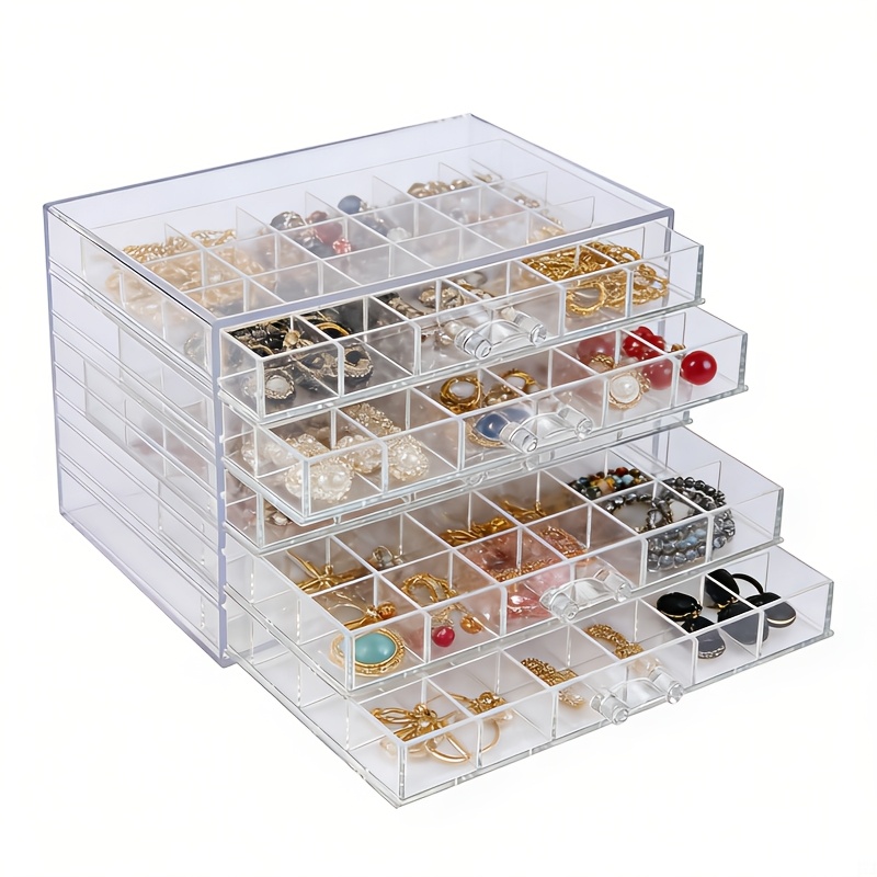 acrylic jewelry organizer sold on Temu United States
