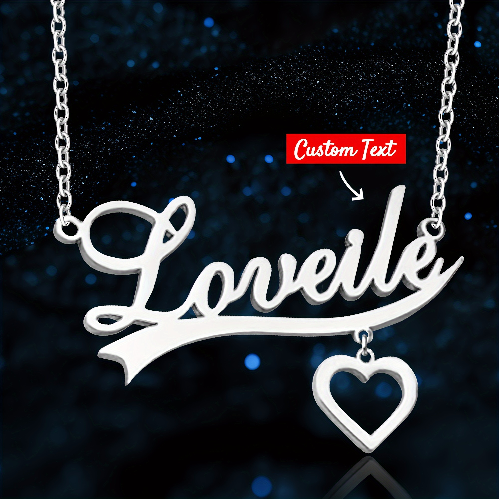 Customized Personalized Stainless Steel Love Name Chain - Temu Philippines
