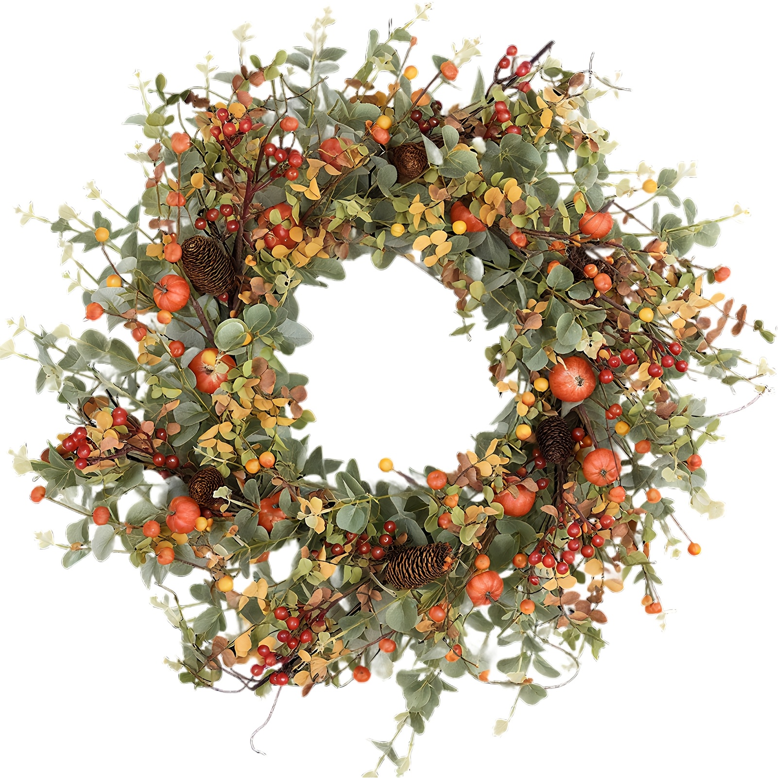 fall wreath sold on Temu United States
