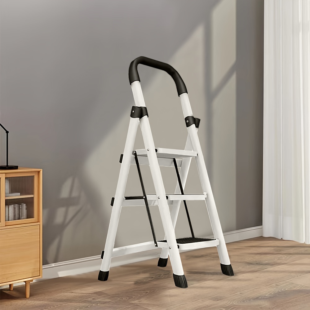 3 Step Ladder Folding Step Wide Anti slip Pedal Lightweight - Temu