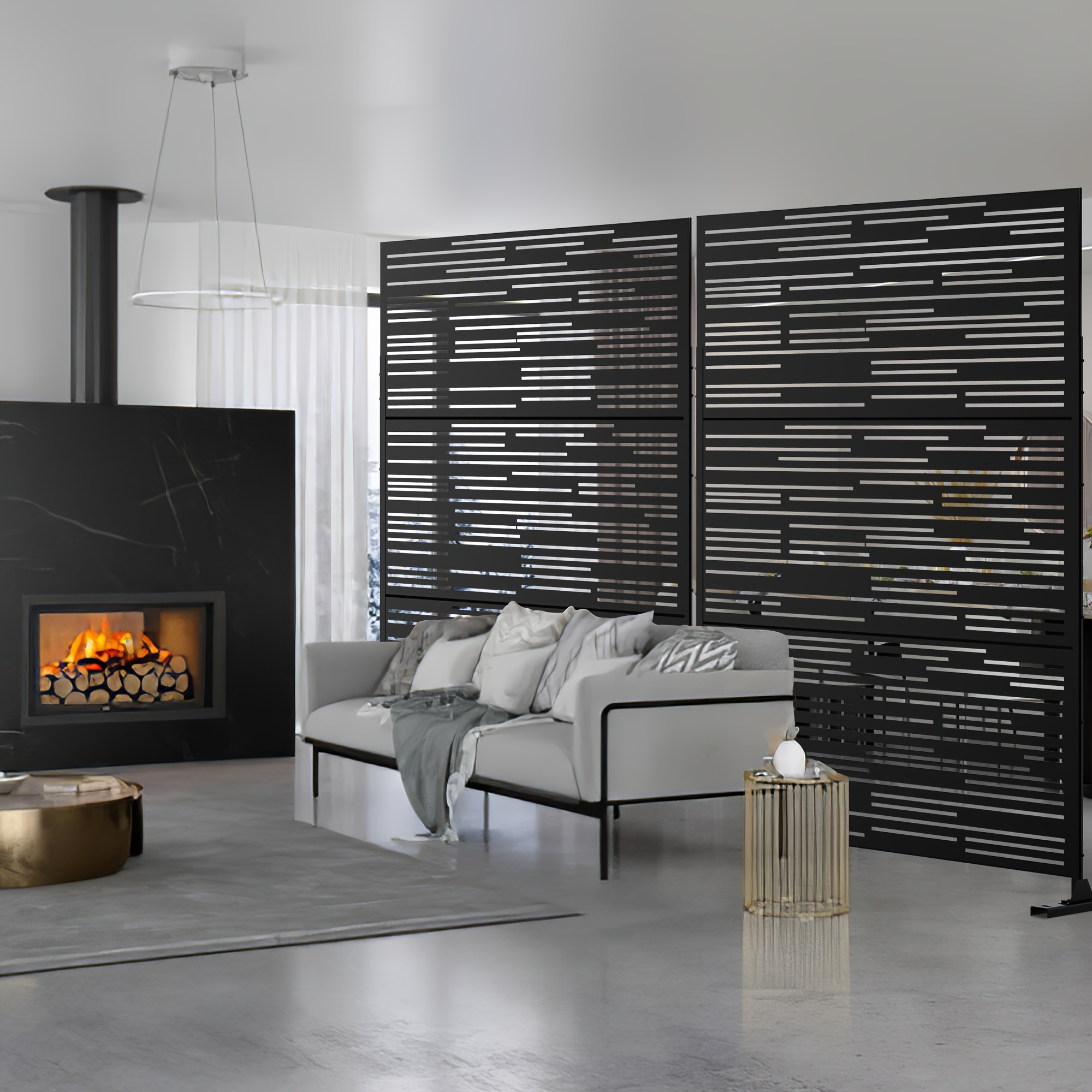 Outdoor Privacy Screen Metal Privacy Screen H× W - Temu