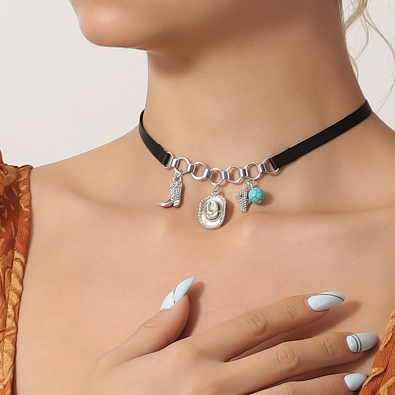Choker necklace for western wear store
