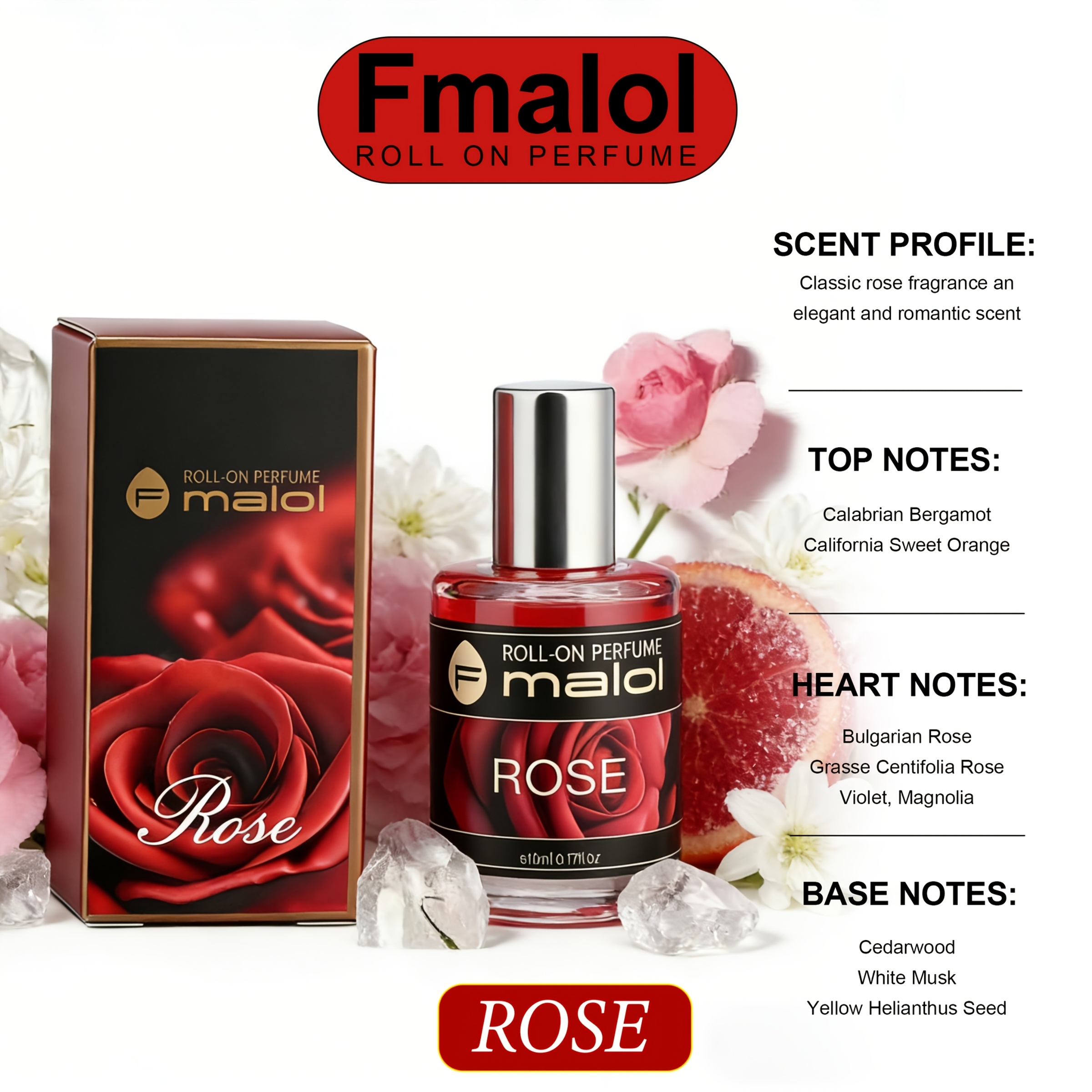 rose perfume sold on Temu United States