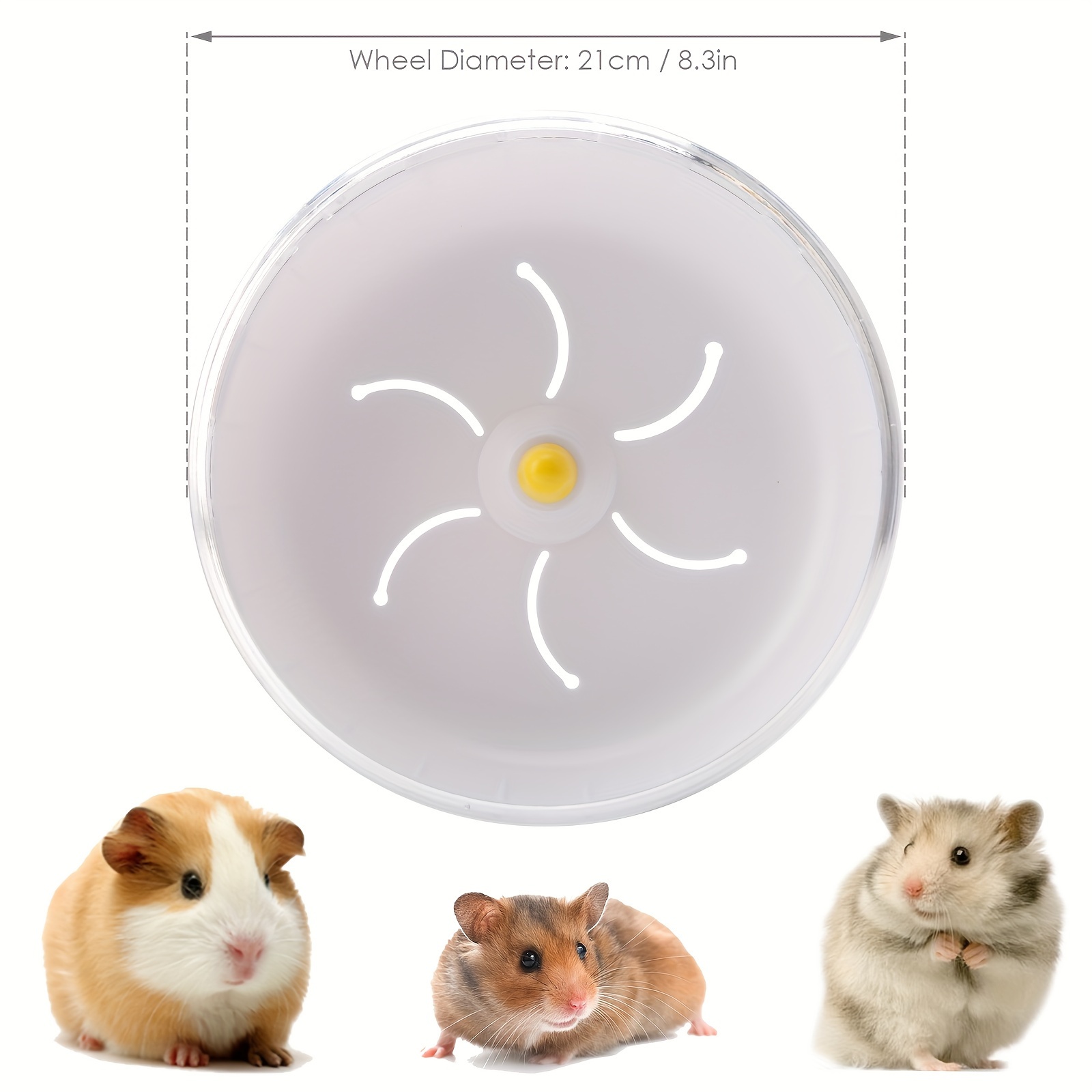 Hamster Running Wheel 8.3 Inches Quiet Spinner Exercise Wheel For Small ...