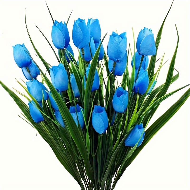 4 Bundles Uv resistant Artificial Tulips: Perfect Indoors - Temu United ...