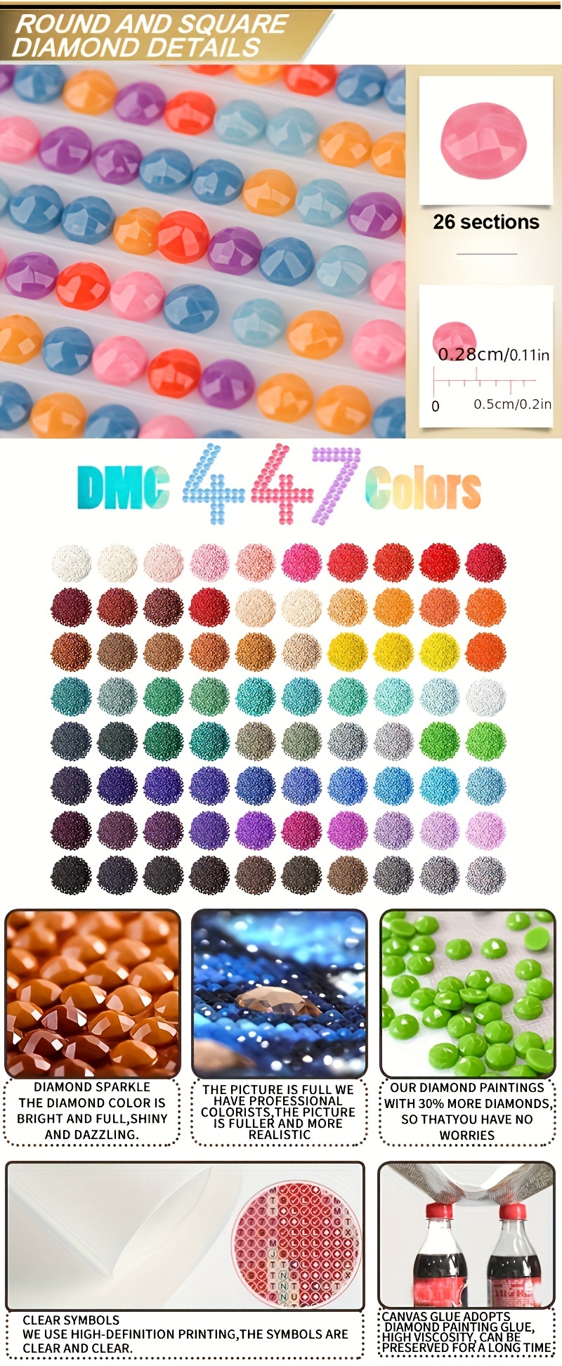 5d Diy Diamond Painting Kit Floral - Temu