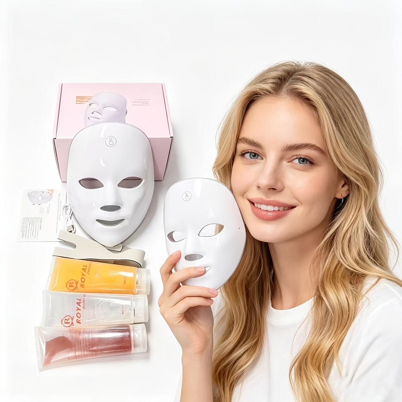 led face mask sold on Temu United States