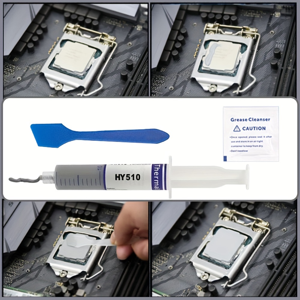 Cpu Thermal Paste Kit HY510 30g Silicone Thermal Paste Heat Transfer Grease Heat Sink CPU GPU ...